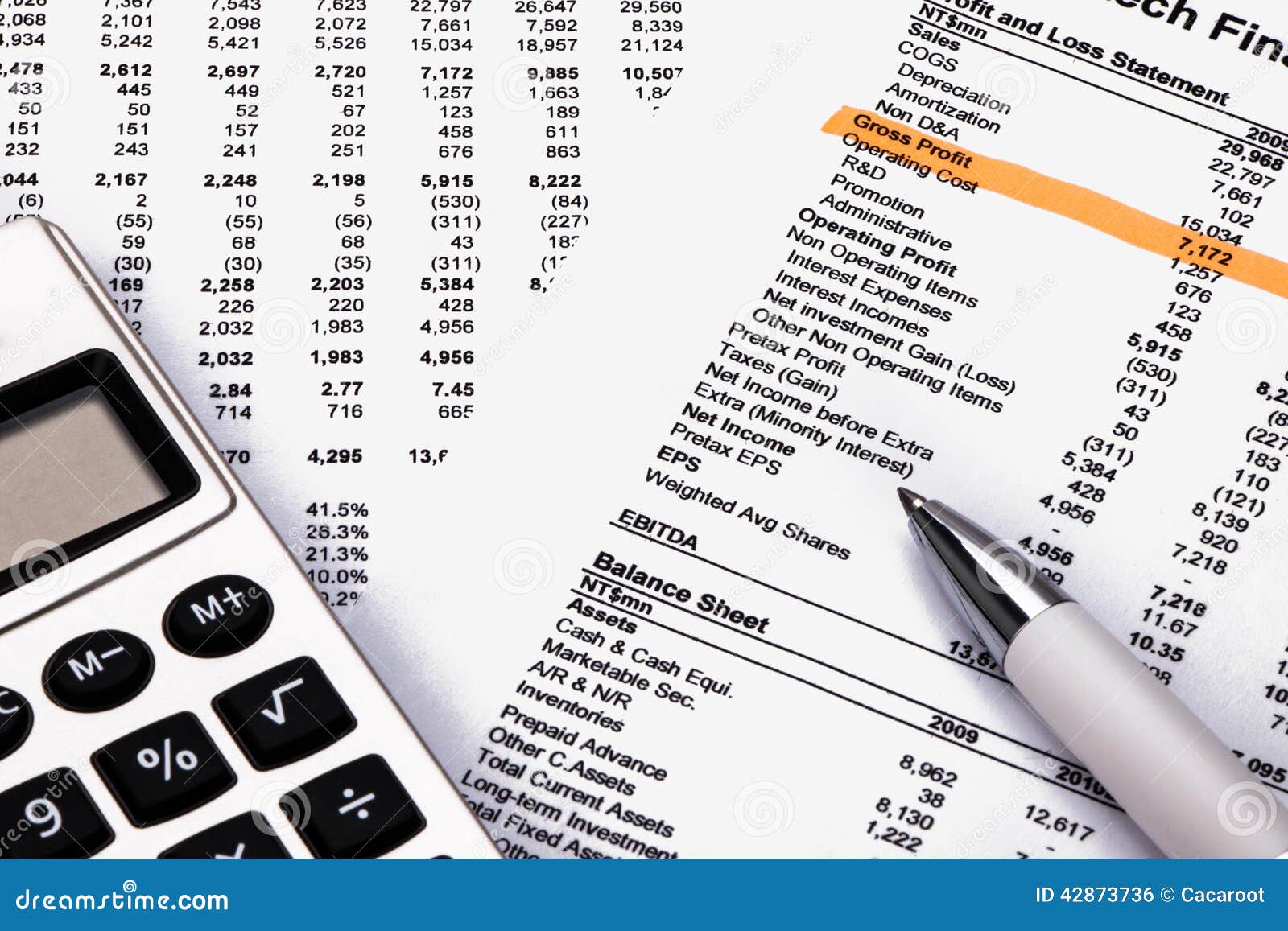 Financial Analysis and Accounting Stock Photo - Image of data, chart ...