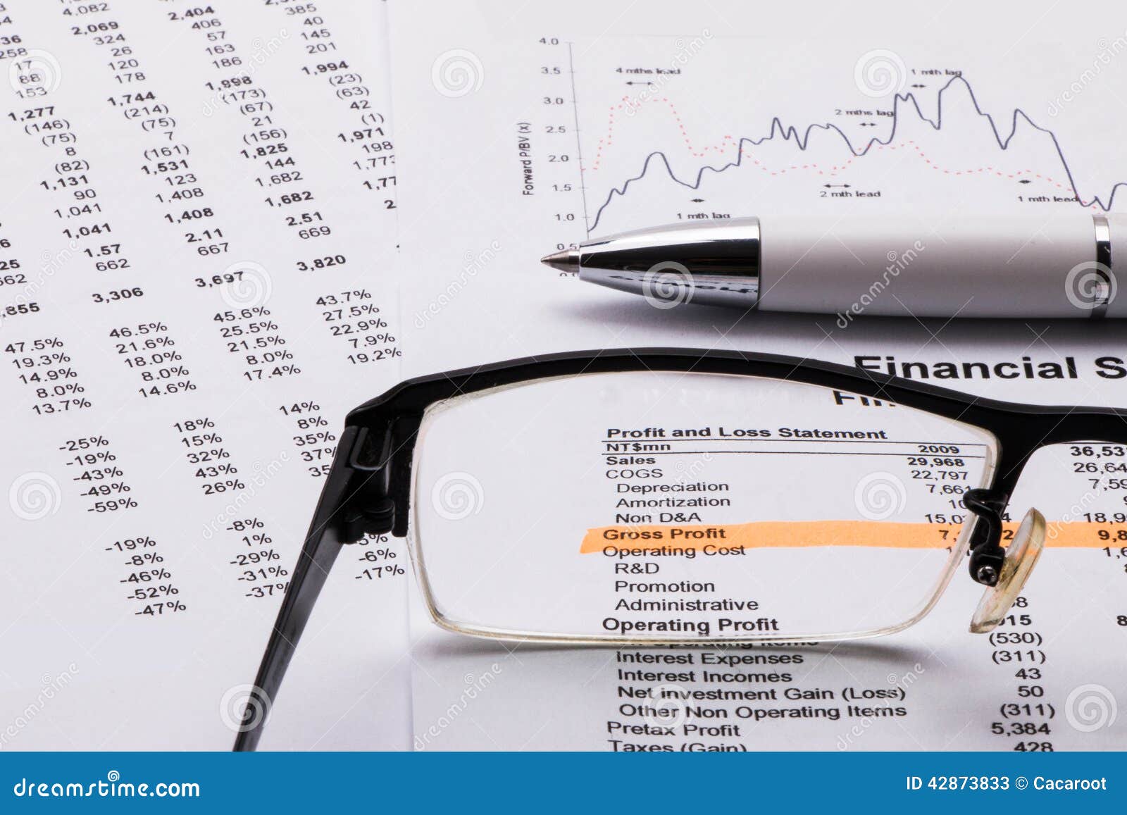 Financial Analysis and Accounting Stock Image - Image of economy, chart ...