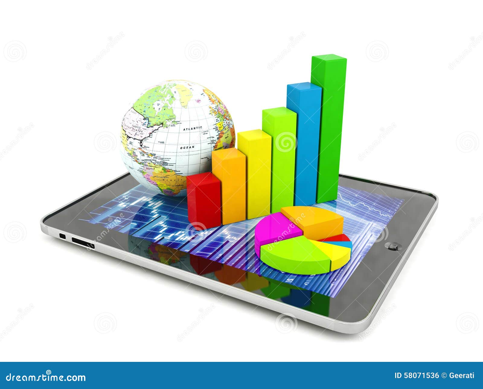 Financial analysis concept stock photo. Image of computer - 58071536