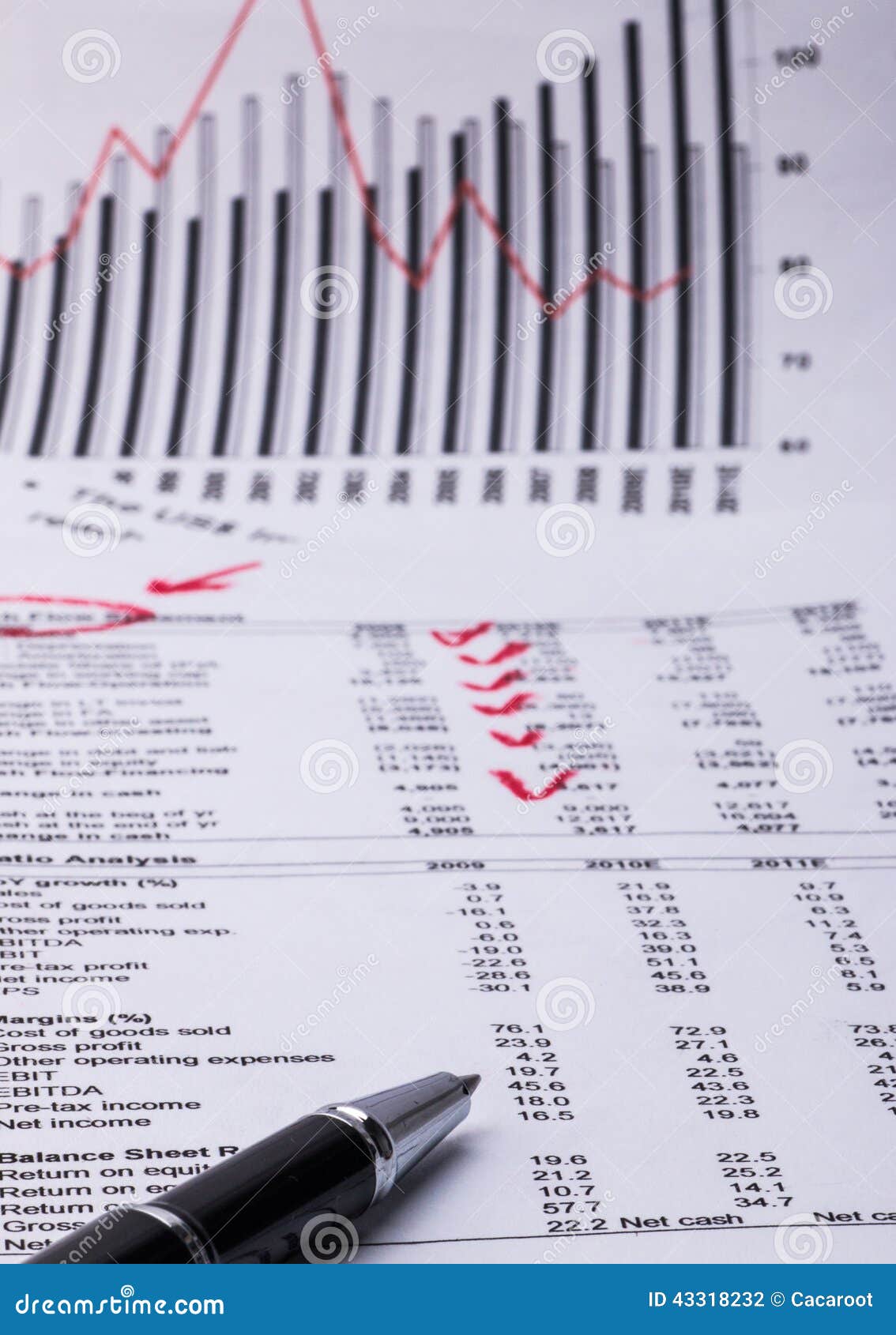 Financial analysis concept stock photo. Image of chart - 43318232