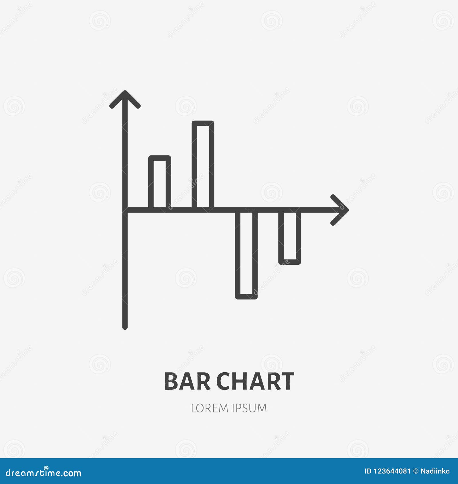 Financial Analysis Flat Logo, Chart, Graph Icon. Data Visualization ...
