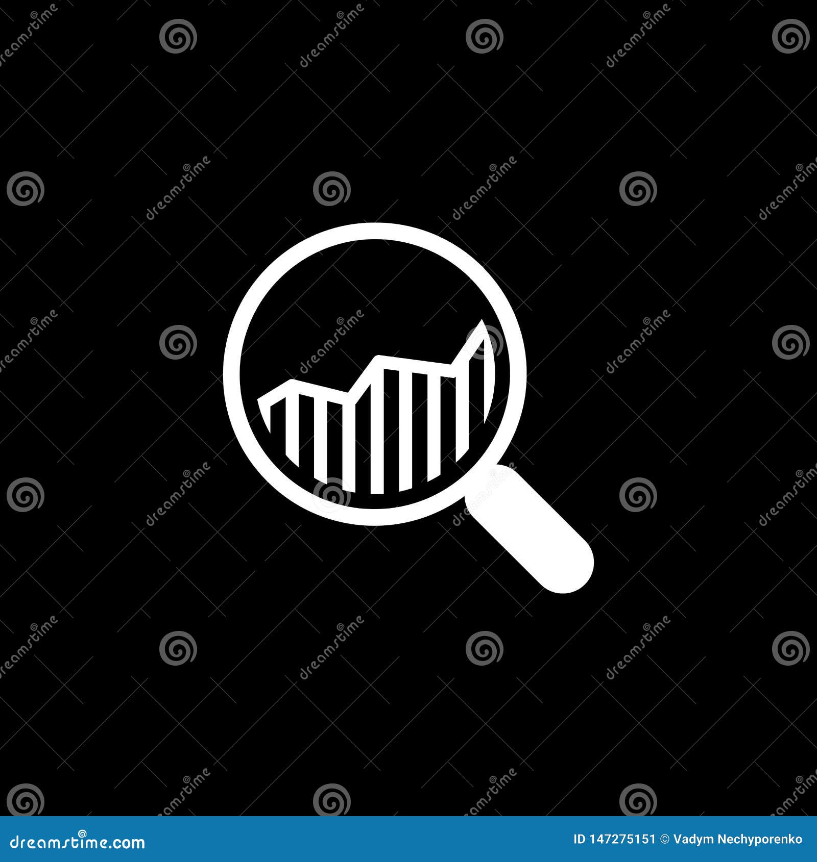 Financial Analysis Icon. Business Concept Stock Illustration ...
