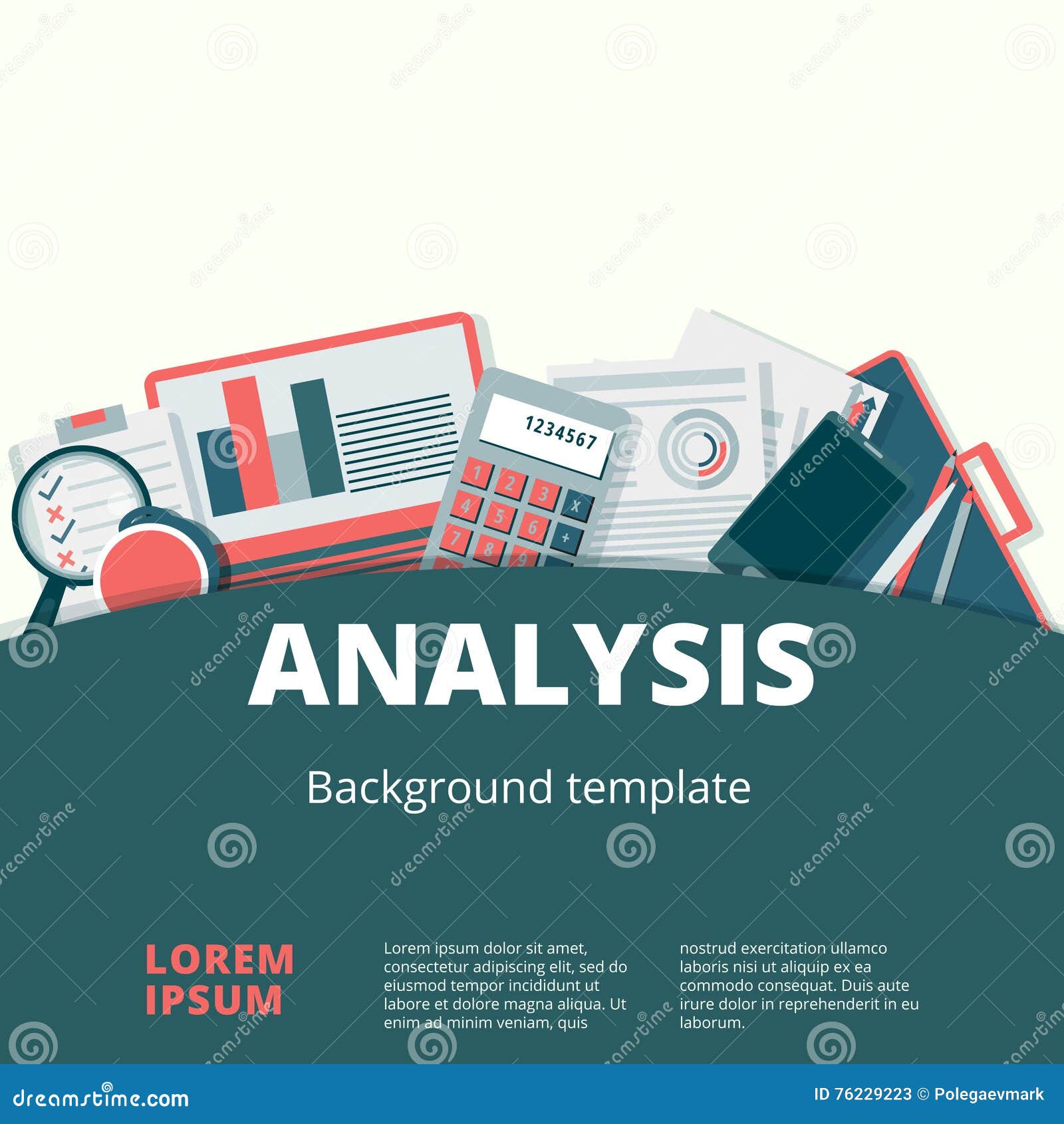 Financial Analysis Vector Background Design. Stock Vector ...