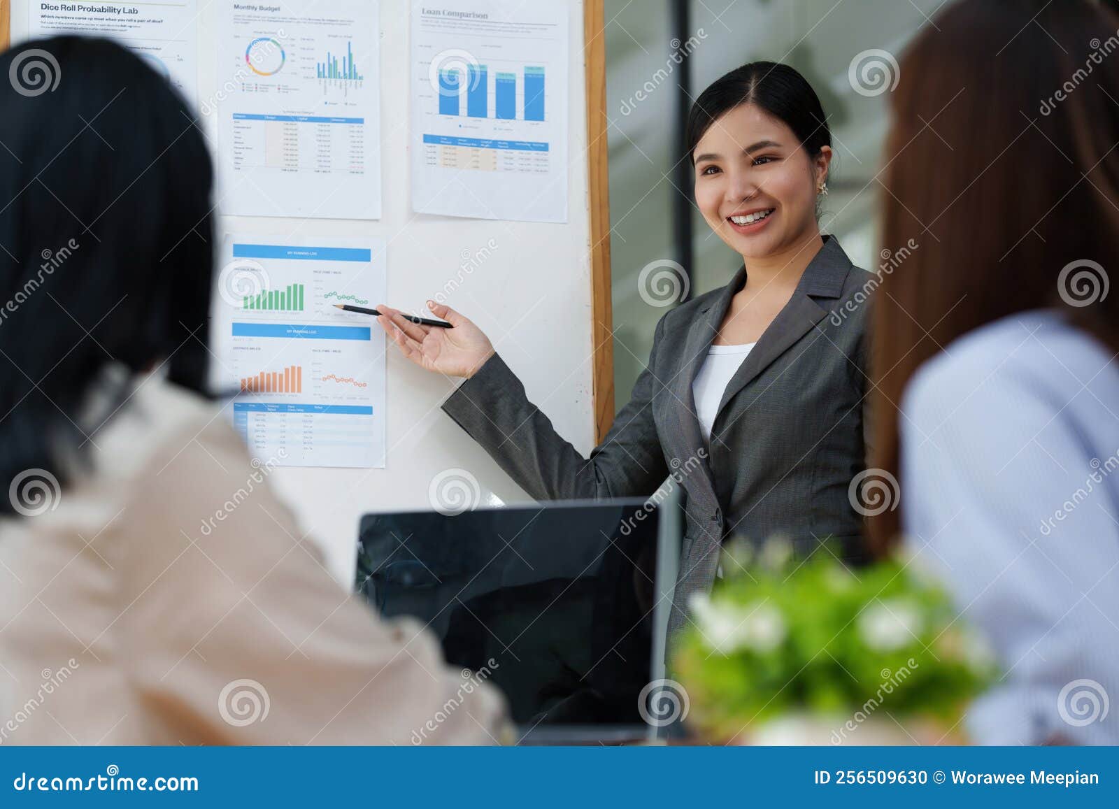 Financial Analyst Discussing with Investment Banker at Meeting Room ... Financial Analyst Discussing with Investment Banker at Meeting Room ...