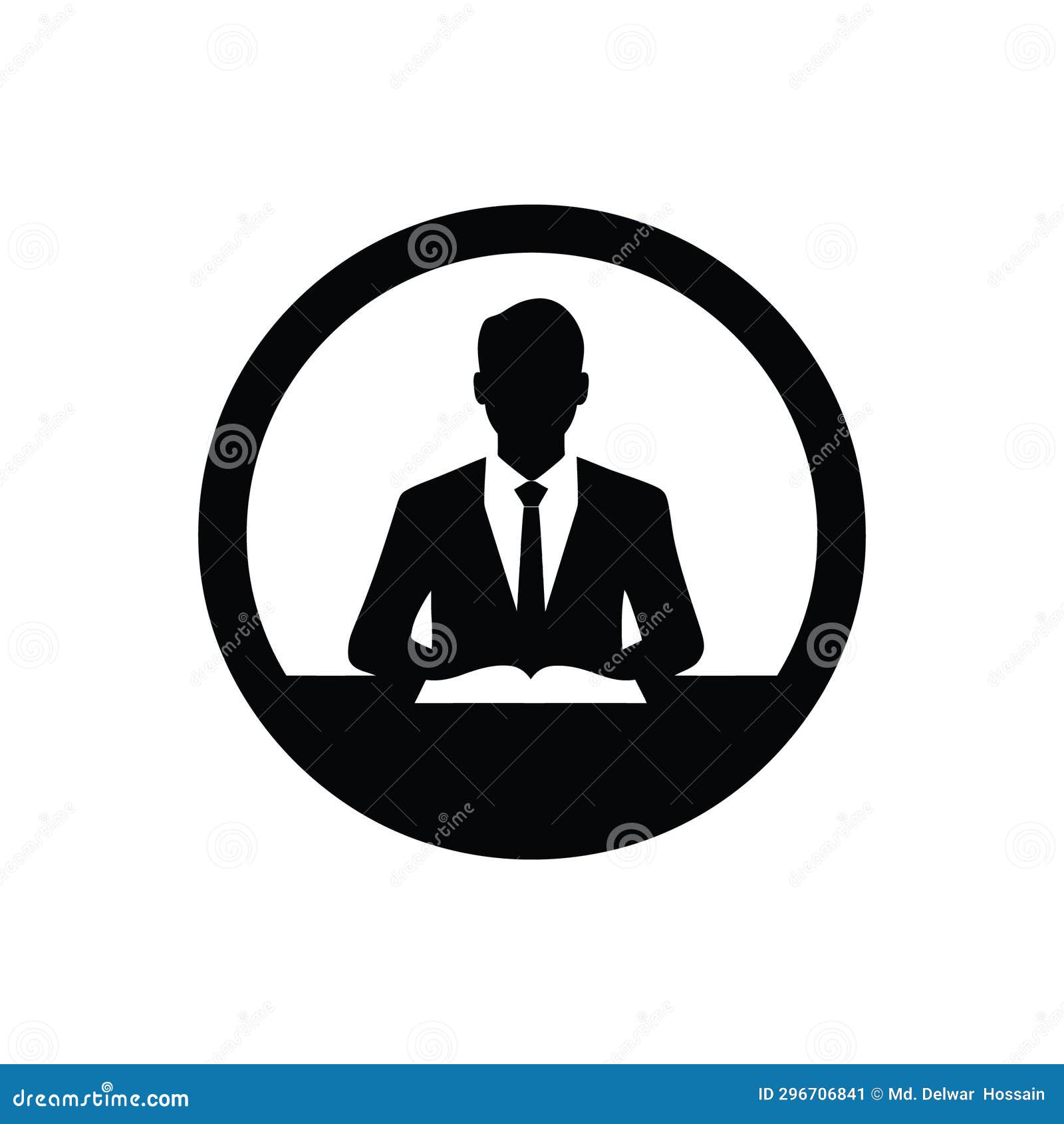 Financial Analyst Icon stock vector. Illustration of vector - 296706841