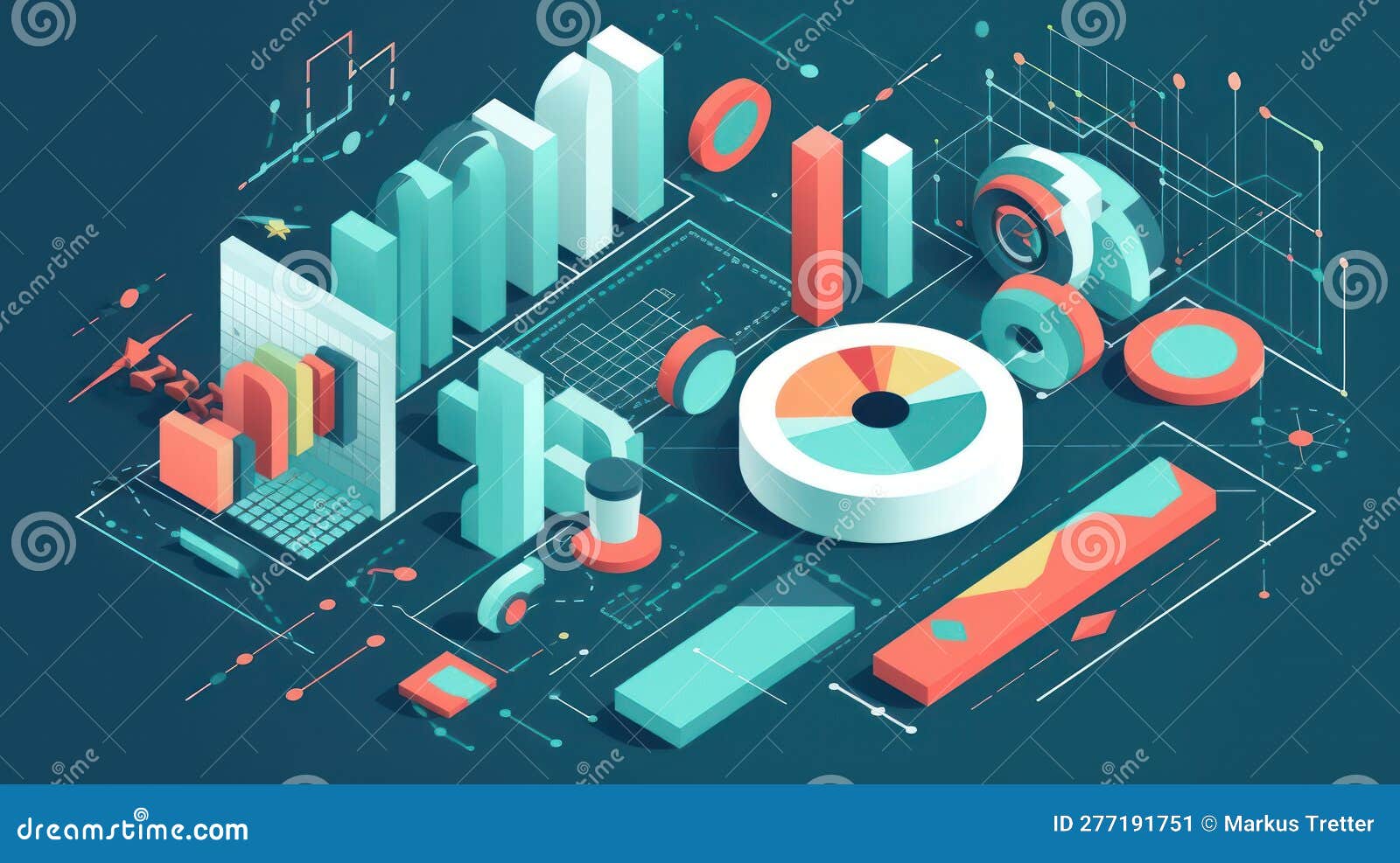 A Financial Analytics Icon Representing the Use of Data Analysis To ...