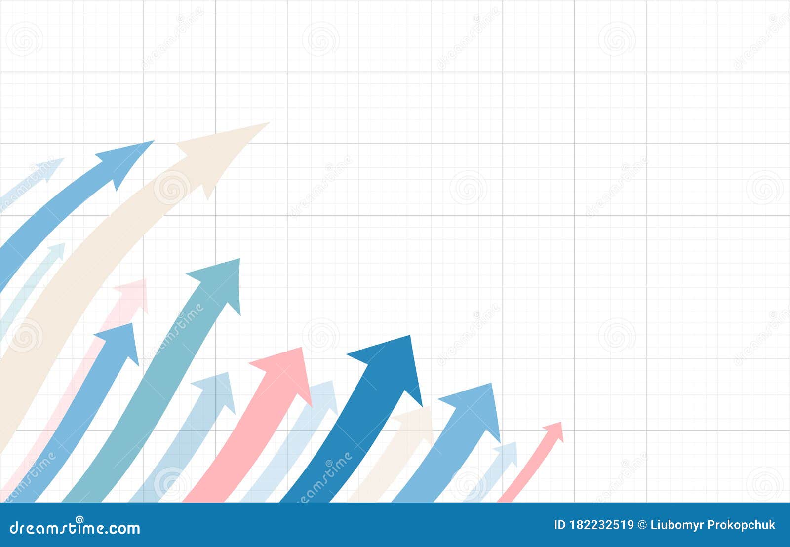 Financial Arrow Graphs on a White Background Stock Vector ...