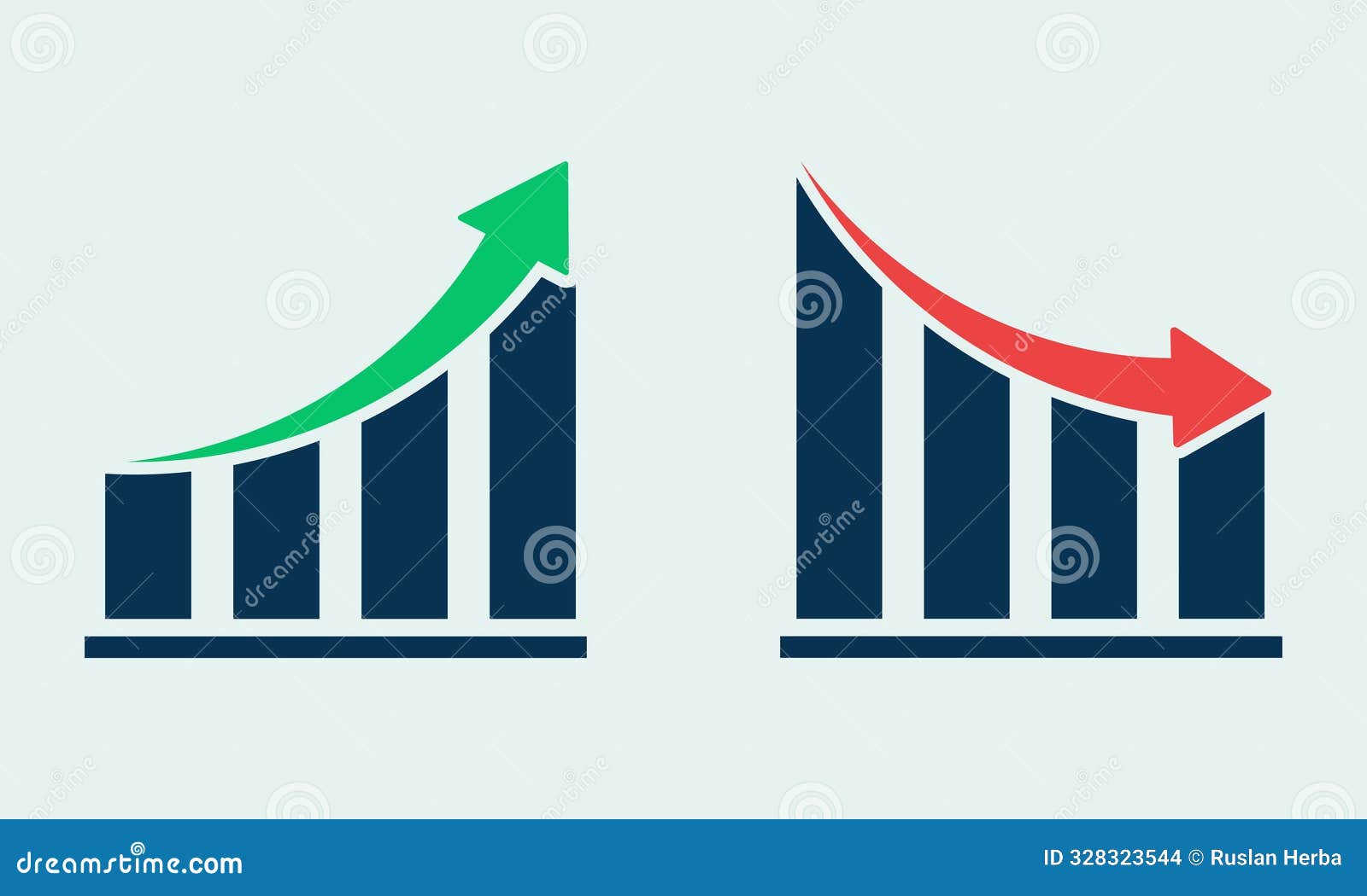 Green 3d Decrease Graph Royalty-Free Stock Photo | CartoonDealer.com ...