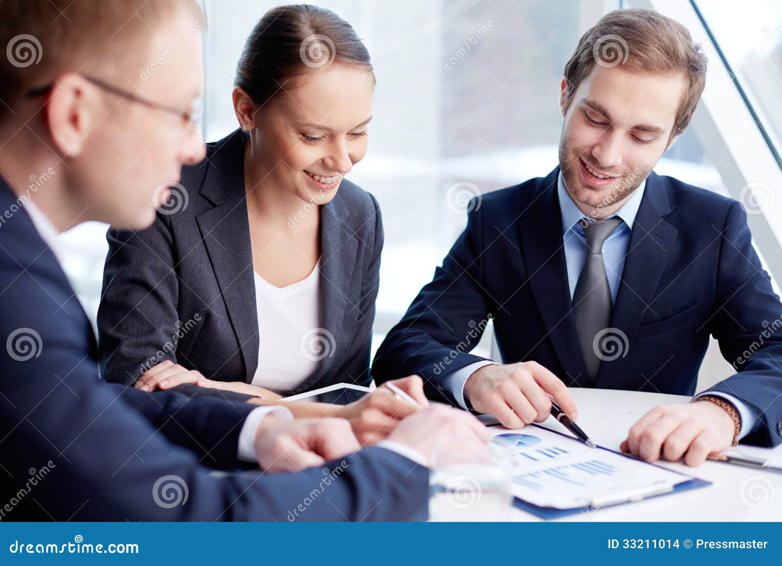 Financial aspects stock photo. Image of coworkers, analyzing - 33211014