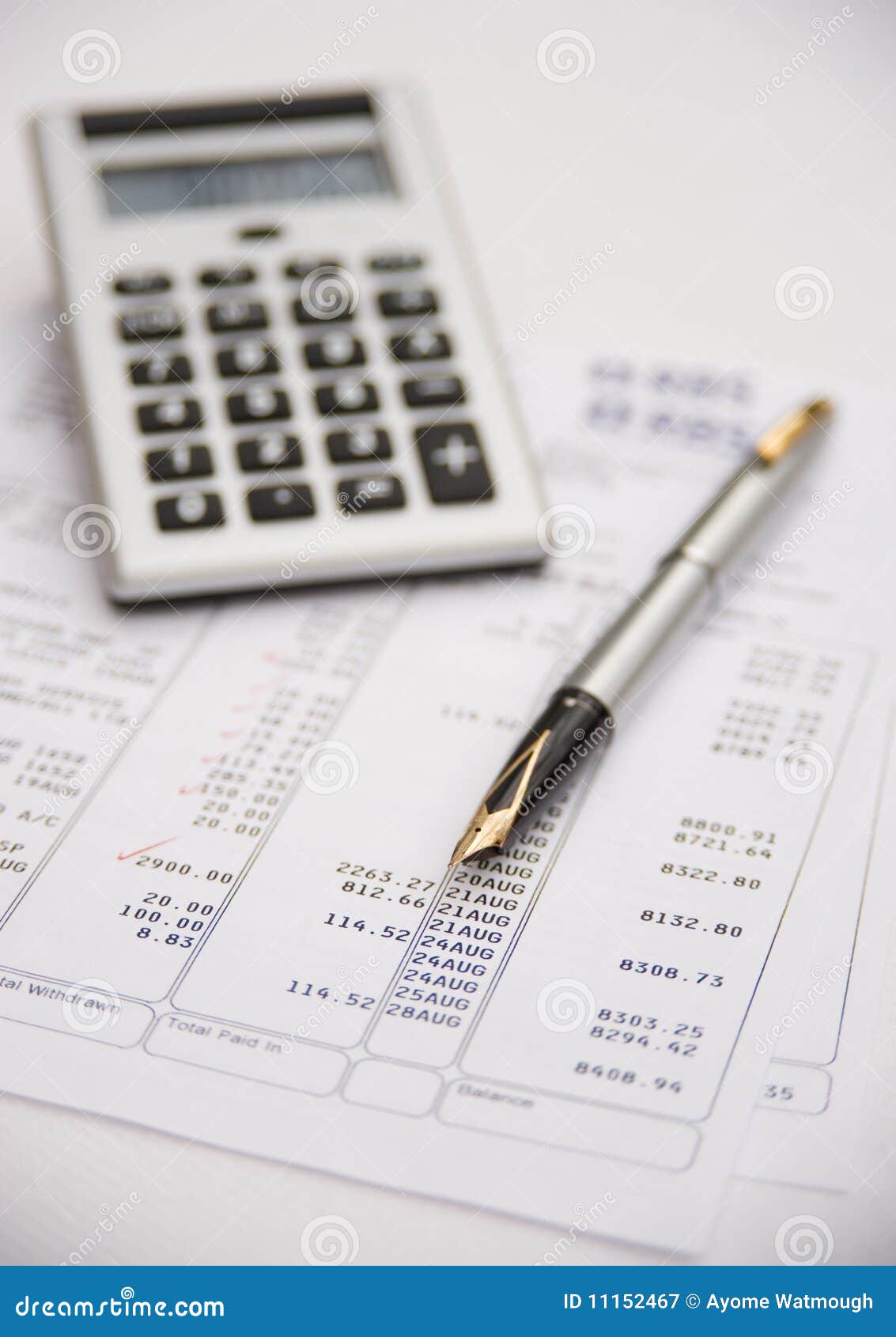 Financial assessment . stock image. Image of calculator - 11152467