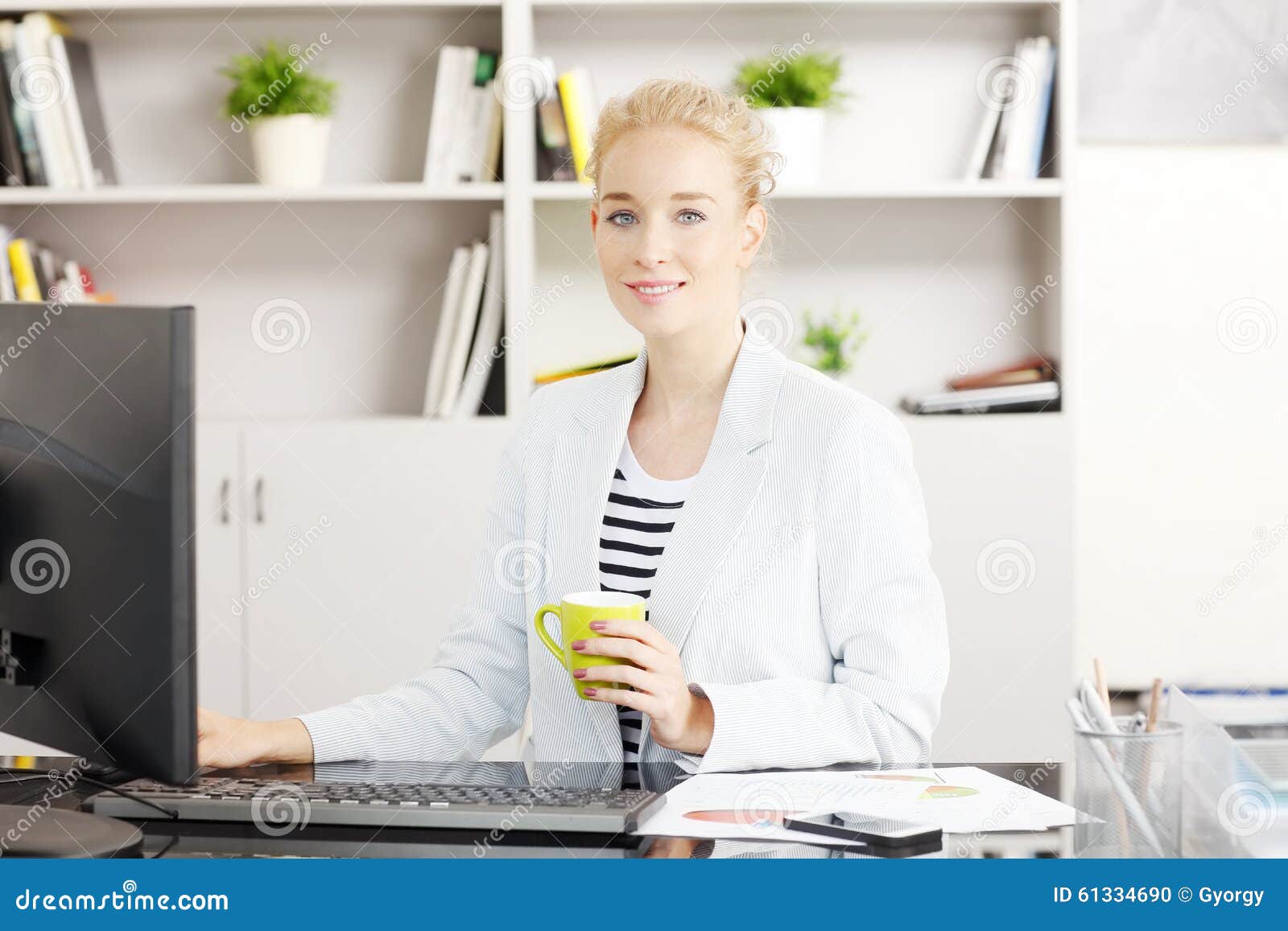 Financial Assistant Portrait Stock Photo - Image of business, small ...