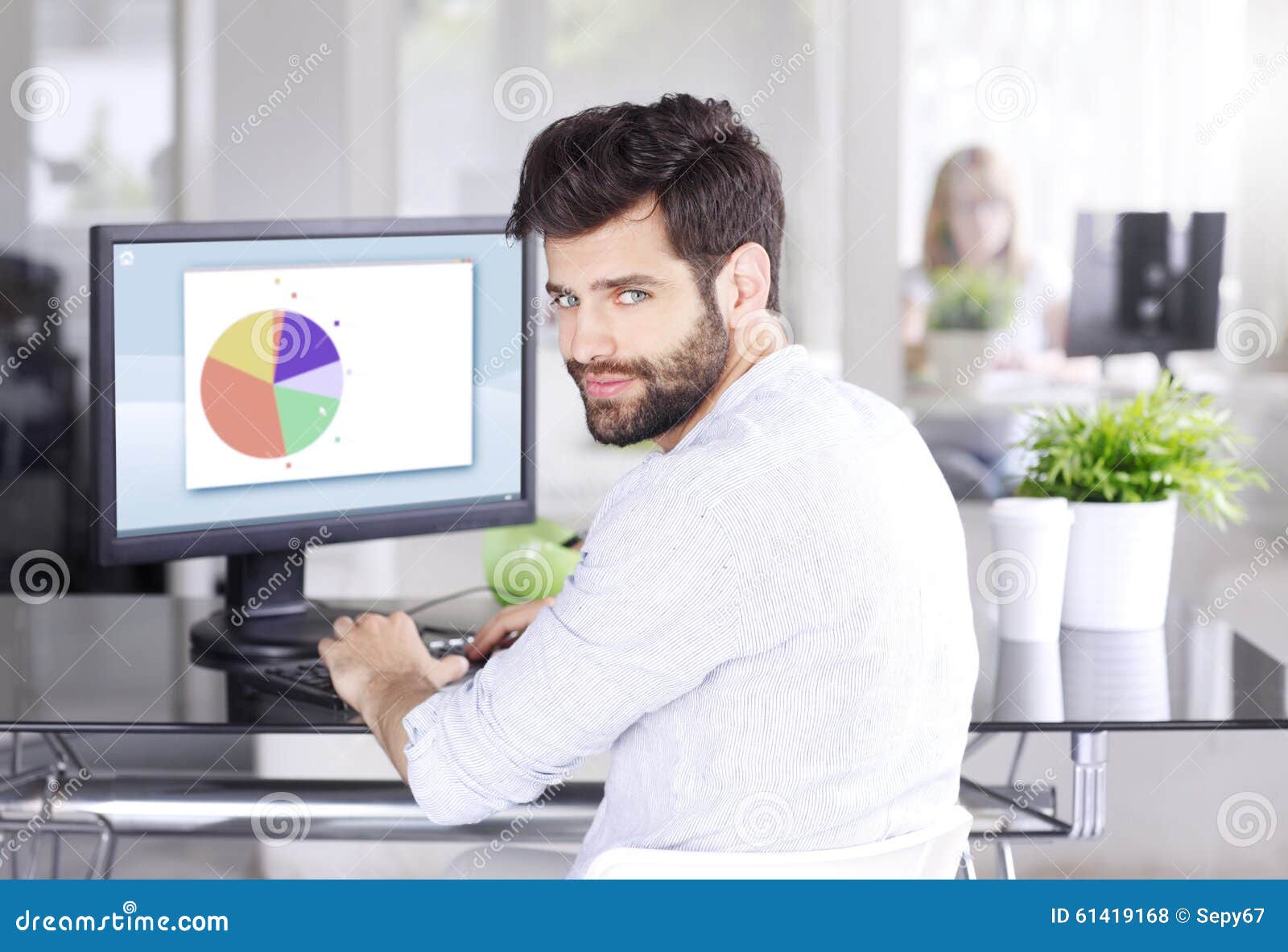 Financial Assistant at Work Stock Photo - Image of sales, bank: 61419168