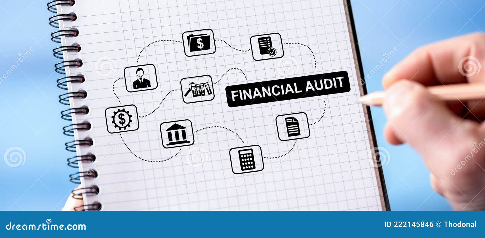 Financial Audit Concept on a Notepad Stock Photo - Image of accountant ...