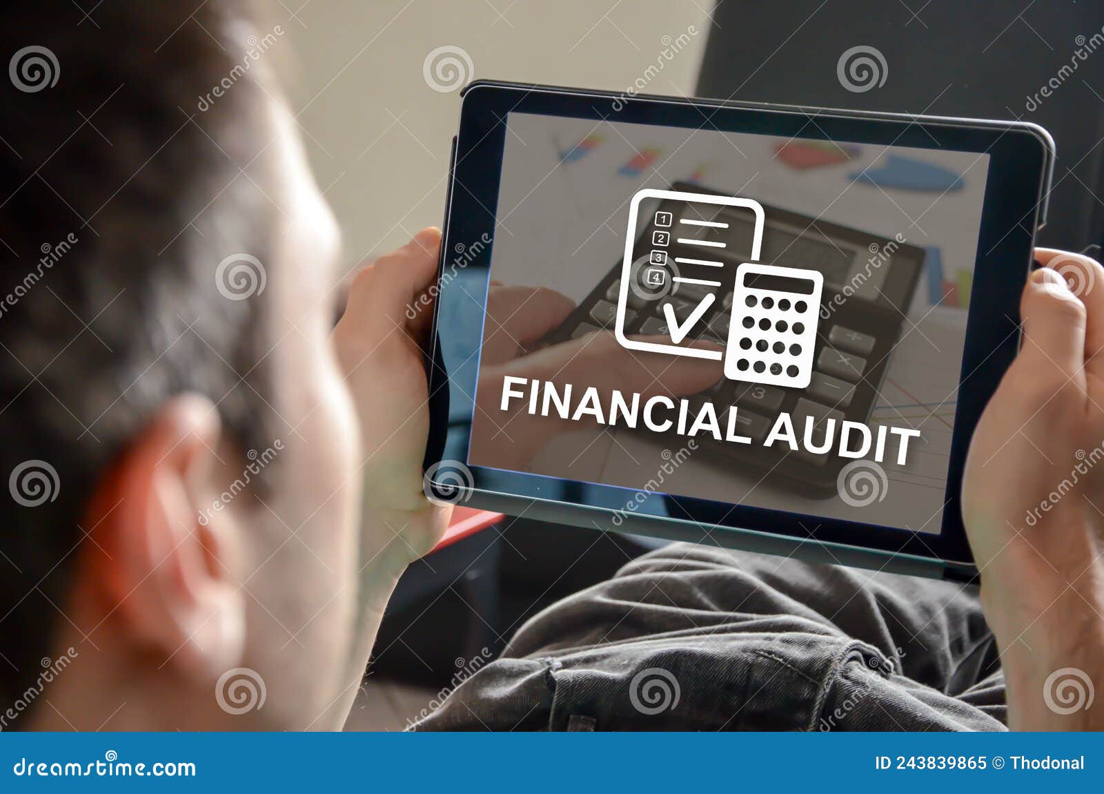 Concept of financial audit stock image. Image of tablet - 243839865
