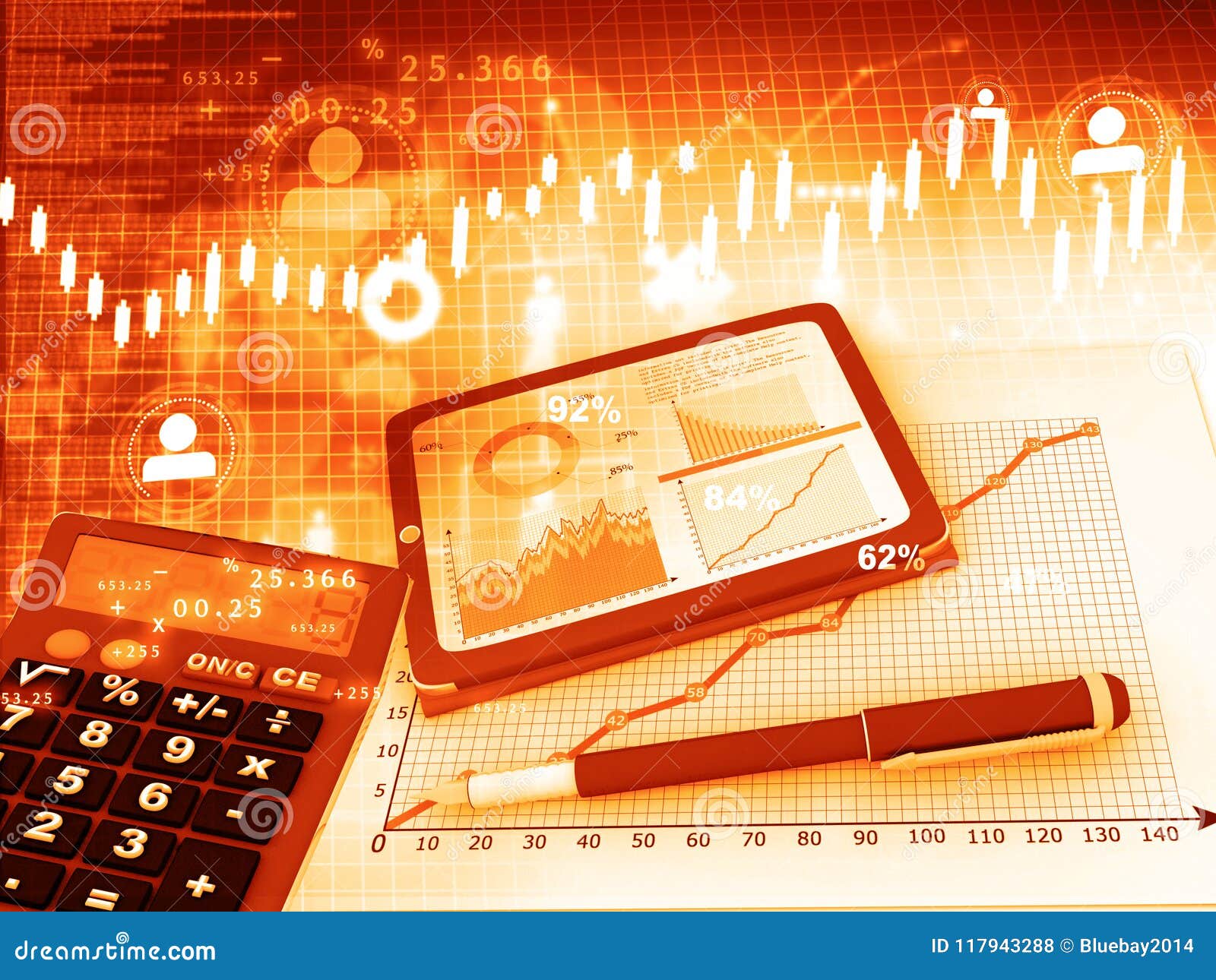 Financial background stock illustration. Illustration of graph - 117943288