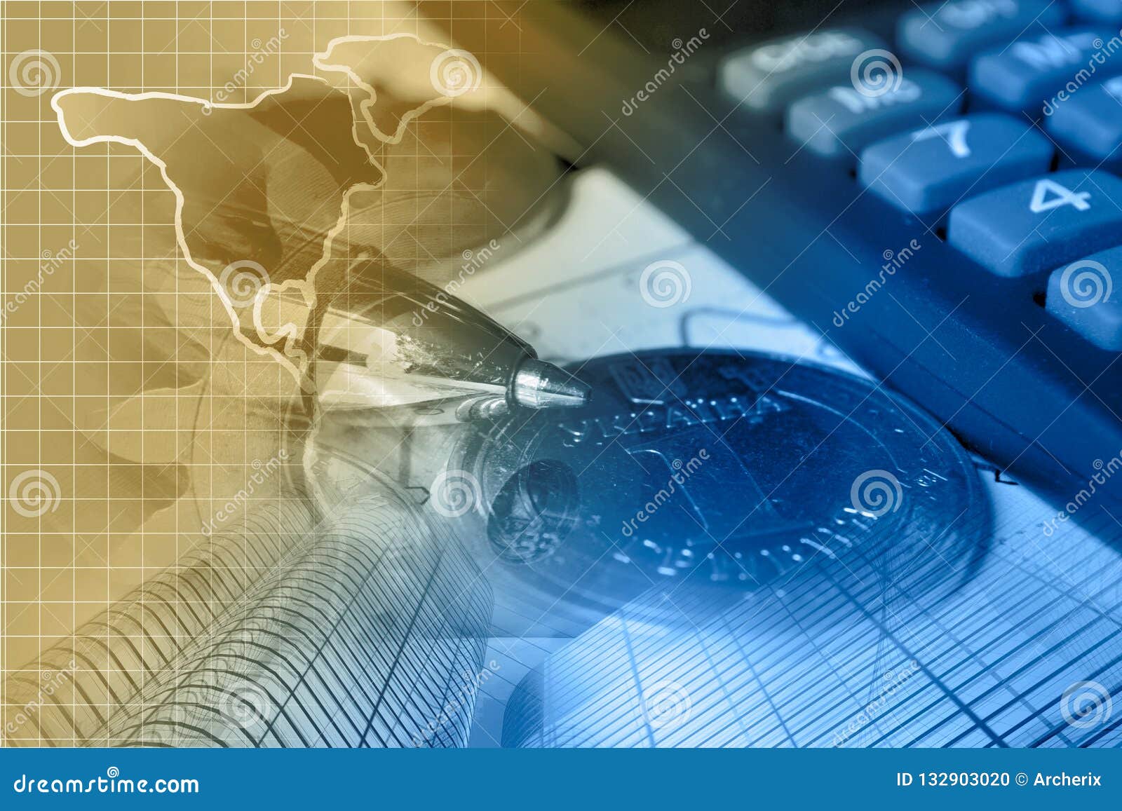 Financial background stock illustration. Illustration of blue - 132903020