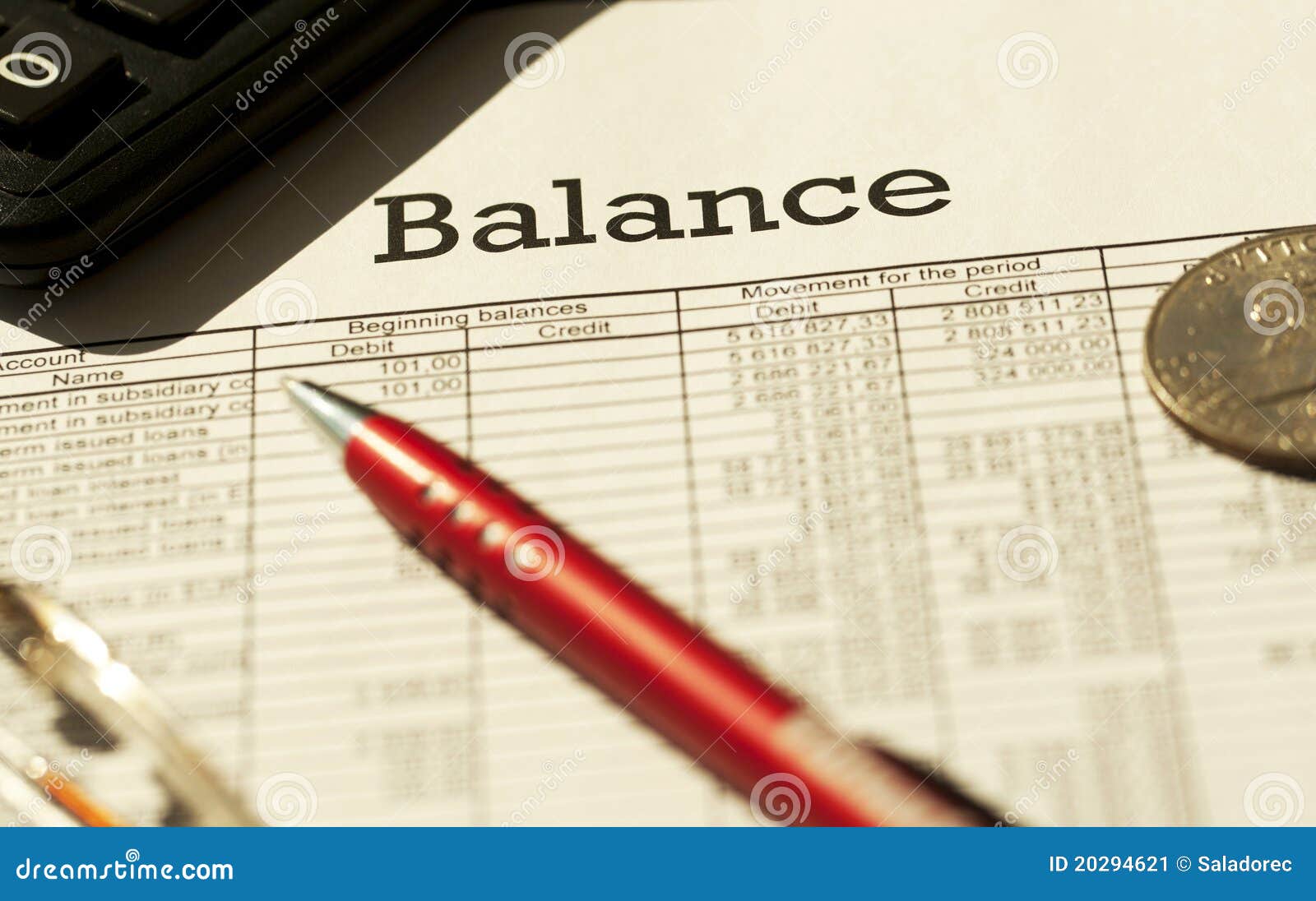 Financial balance stock image. Image of calculator, figures - 20294621