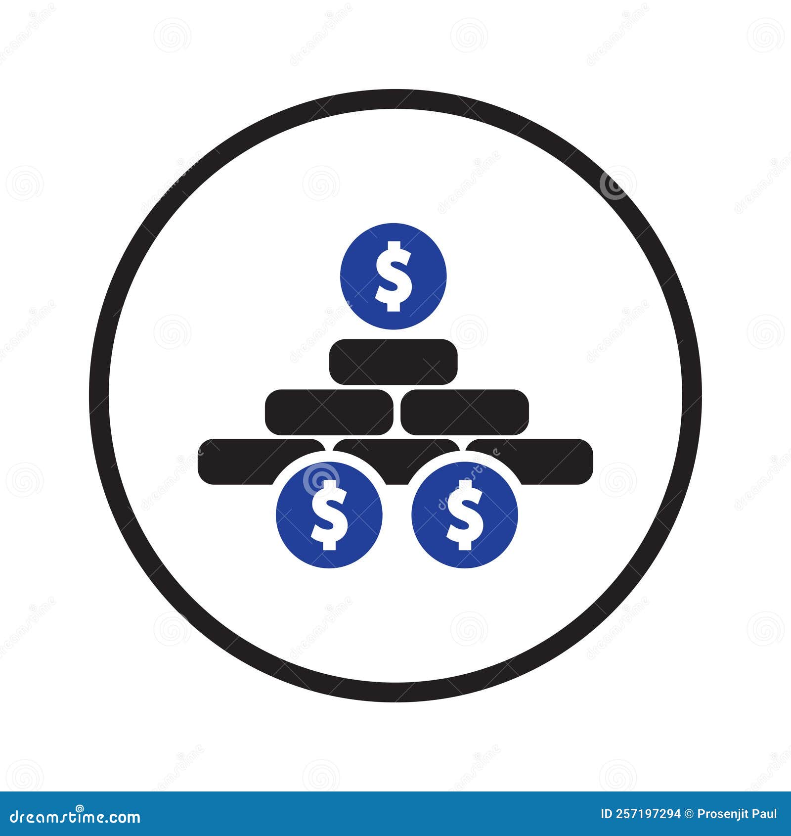 Financial bank icon vector stock vector. Illustration of electronic ...