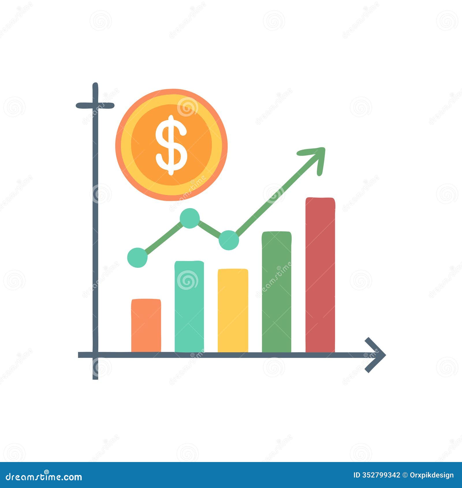 Financial Benchmarking Icon for Assessment Stock Vector - Illustration ...