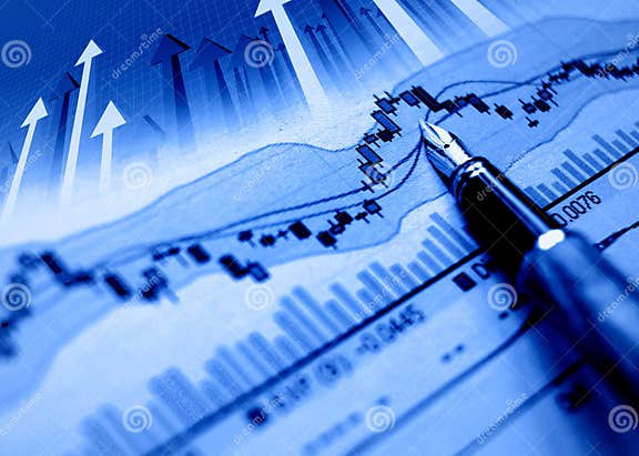 Financial Blue Chart Background Stock Photo - Image of math, business ...