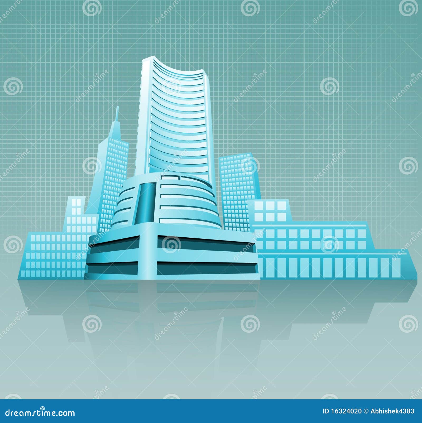 Financial building stock illustration. Illustration of business - 16324020