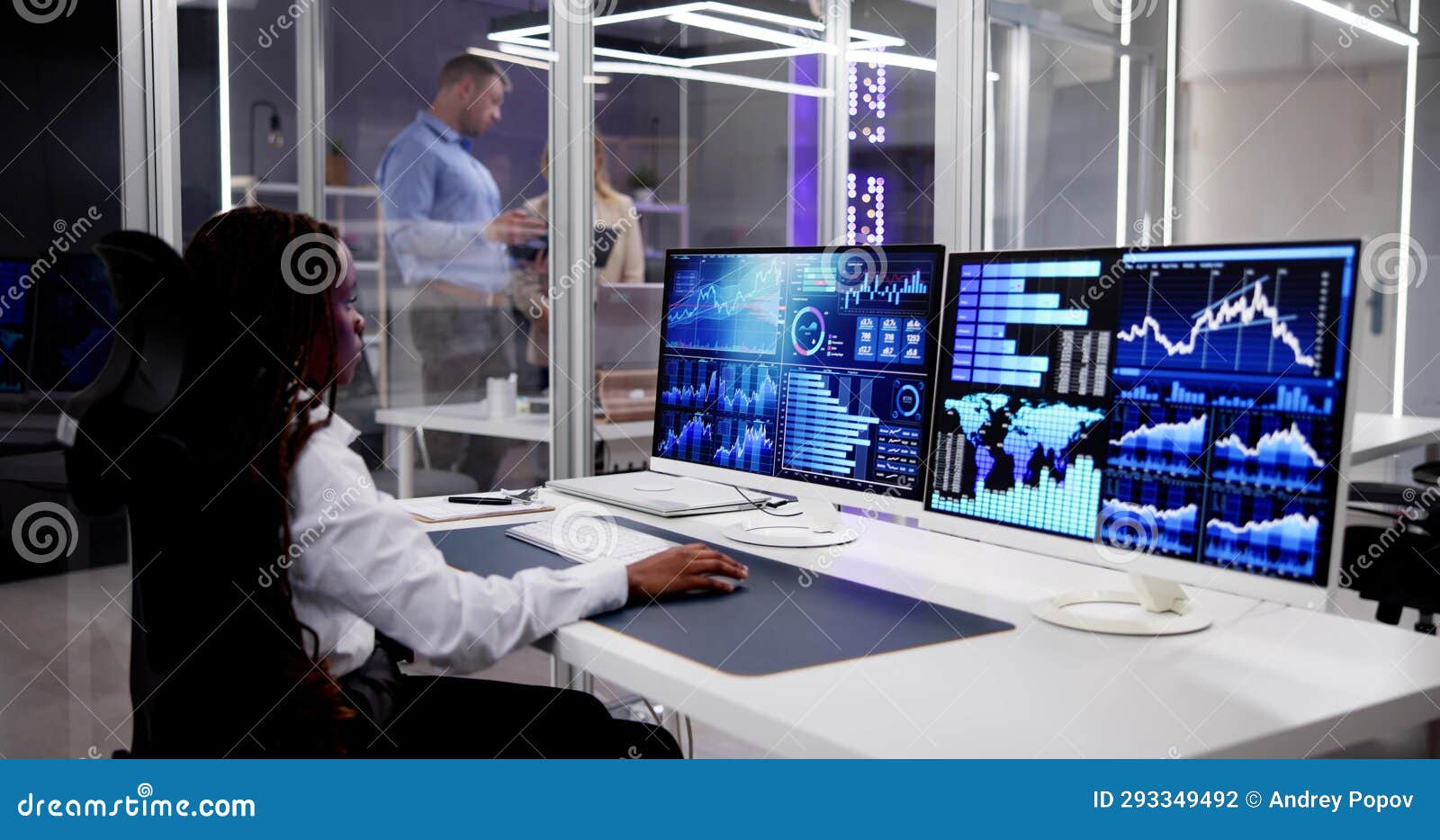 Financial Business Analytics Data Dashboard Stock Photo - Image of ...