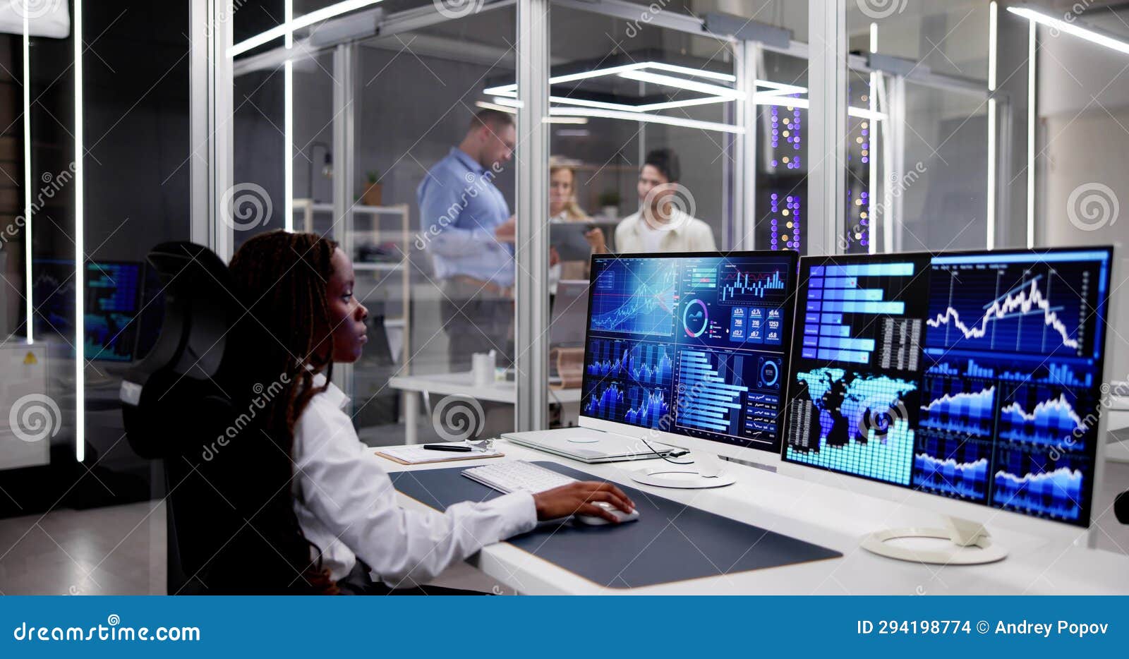 Financial Business Analytics Data Dashboard Stock Photo - Image of data ...