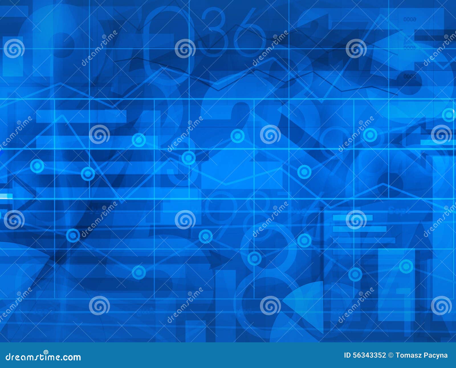 Financial Business Blue Background Stock Illustration - Illustration of ...