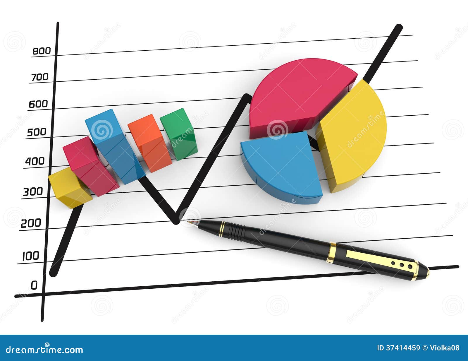Financial Business Chart and Graphs Stock Image - Image of money, graph ...