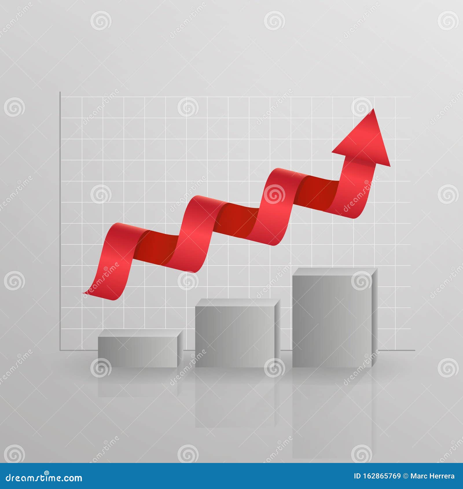 Financial Business Sales Growth Vector Stock Vector - Illustration of ...