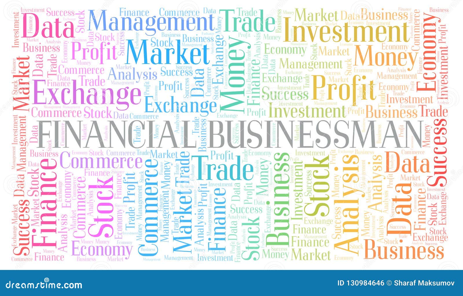 Financial Businessman Word Cloud. Stock Illustration - Illustration of ...