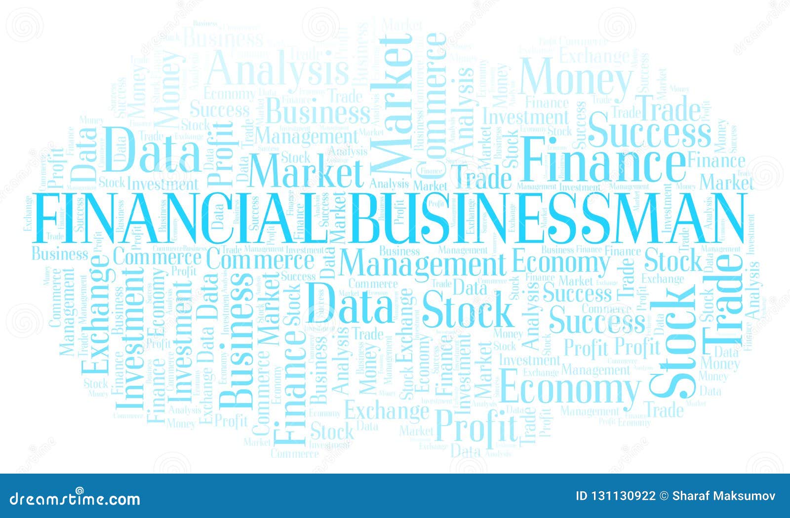 Financial Businessman Word Cloud. Stock Illustration - Illustration of ...