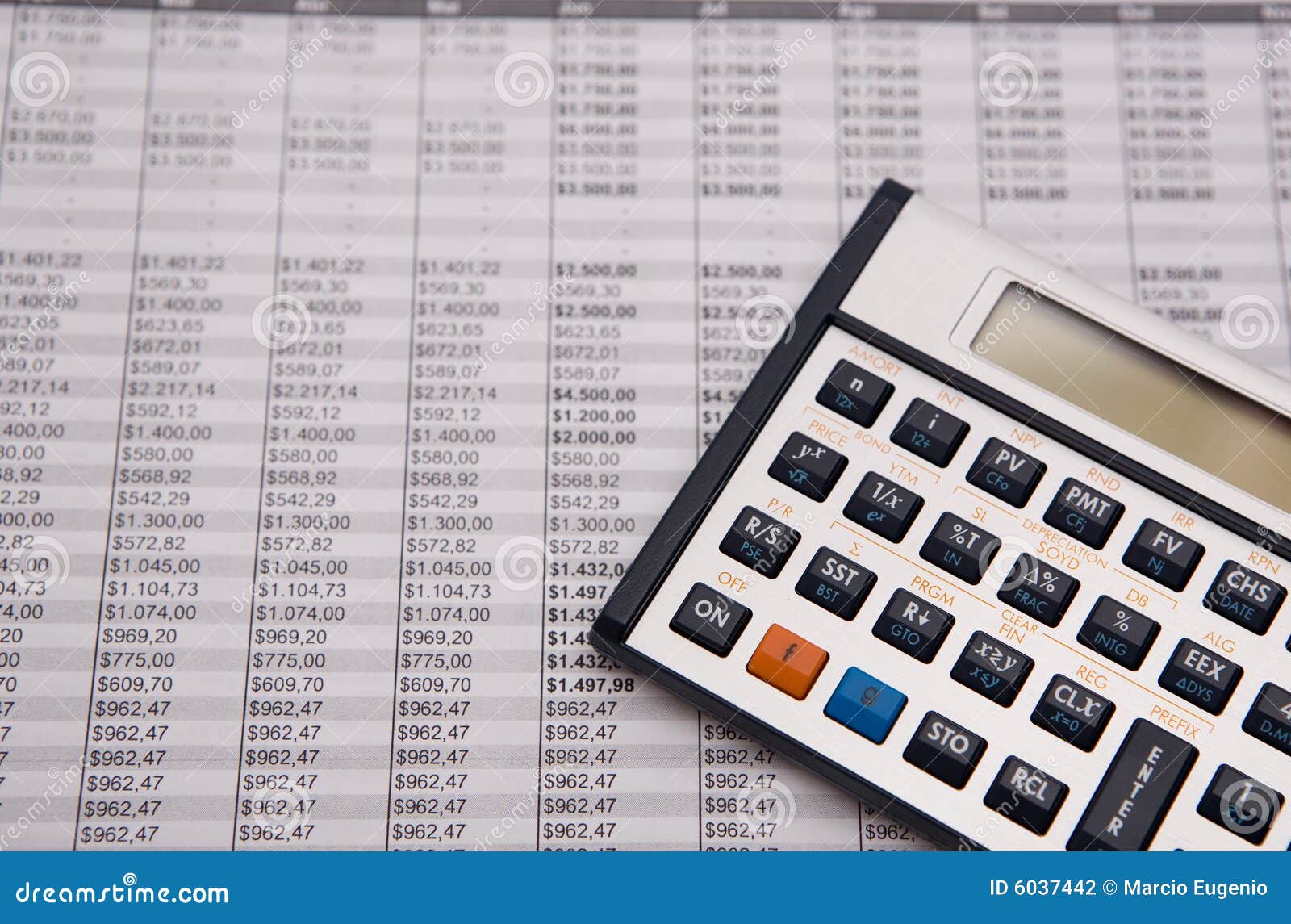 Financial caculator stock photo. Image of calculate, budget - 6037442