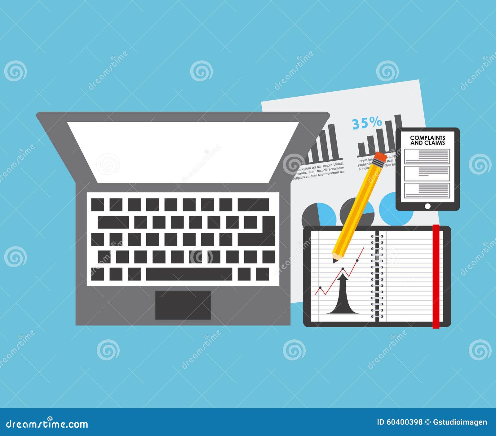 Financial calculation stock vector. Illustration of concept - 60400398