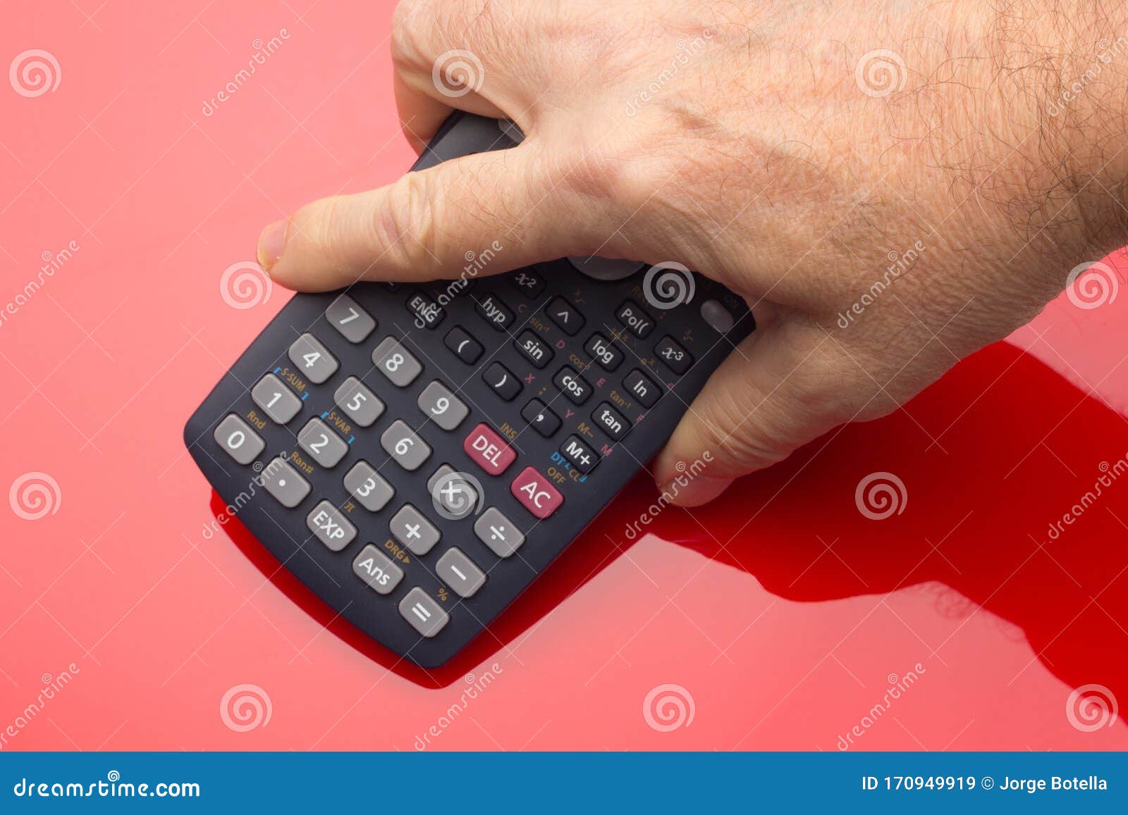 Financial Calculator To Make Complex Calculations Stock Image - Image ...
