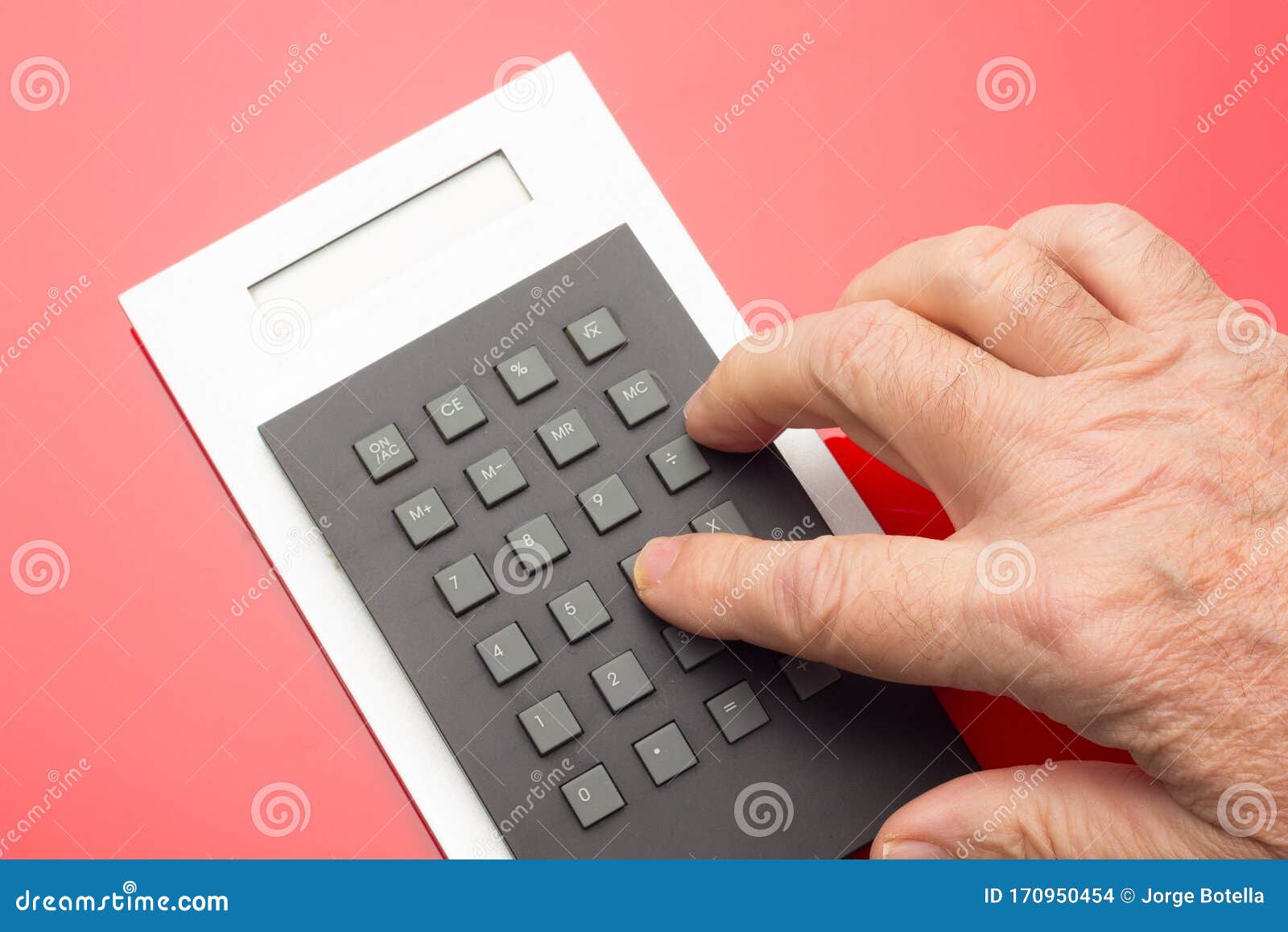 Financial Calculator To Make Complex Calculations Stock Photo - Image ...