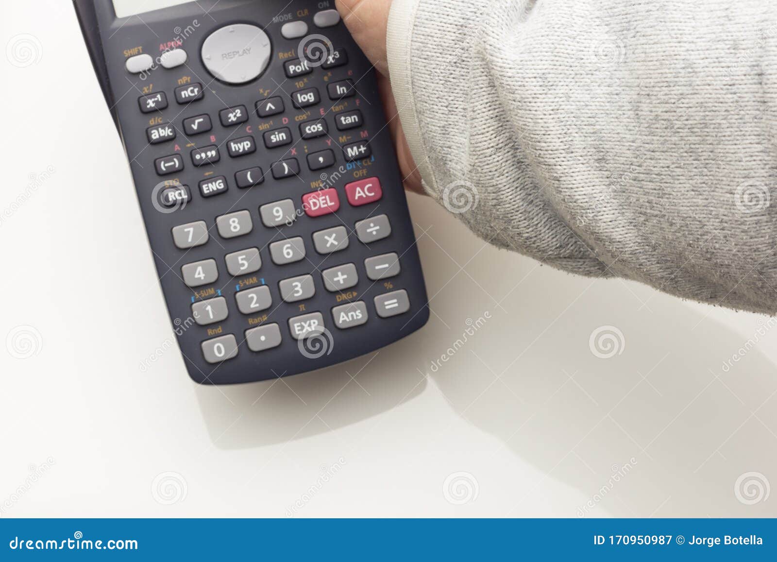 Financial Calculator To Make Complex Calculations Stock Image - Image ...