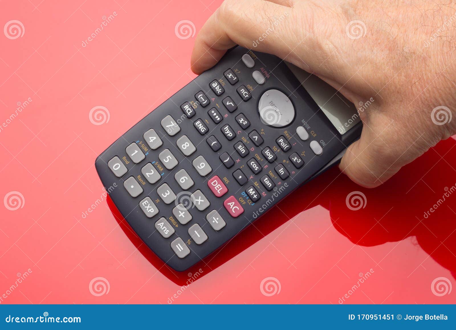 Financial Calculator To Make Complex Calculations Stock Image - Image ...