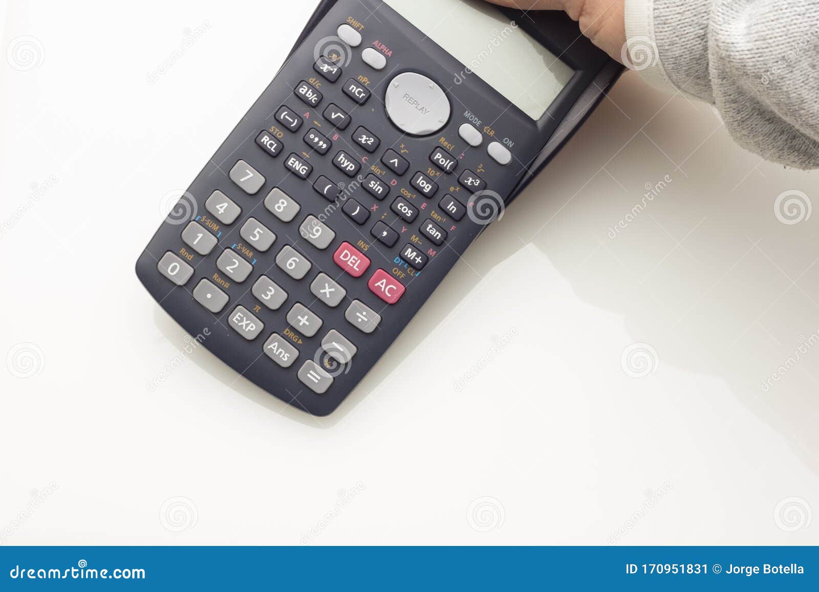 Financial Calculator To Make Complex Calculations Stock Image - Image ...