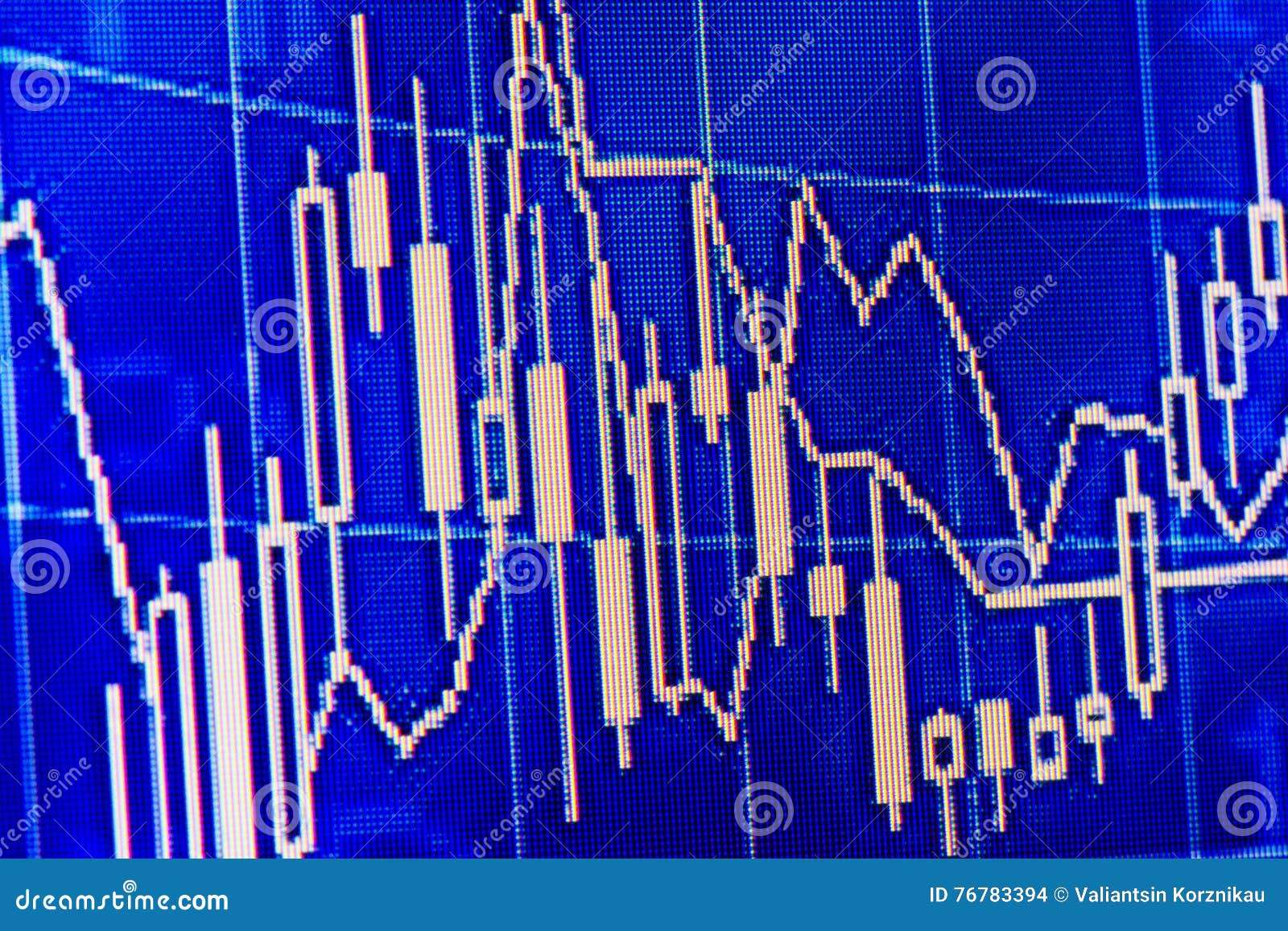 Financial chart blue stock photo. Image of figures, commerce - 76783394