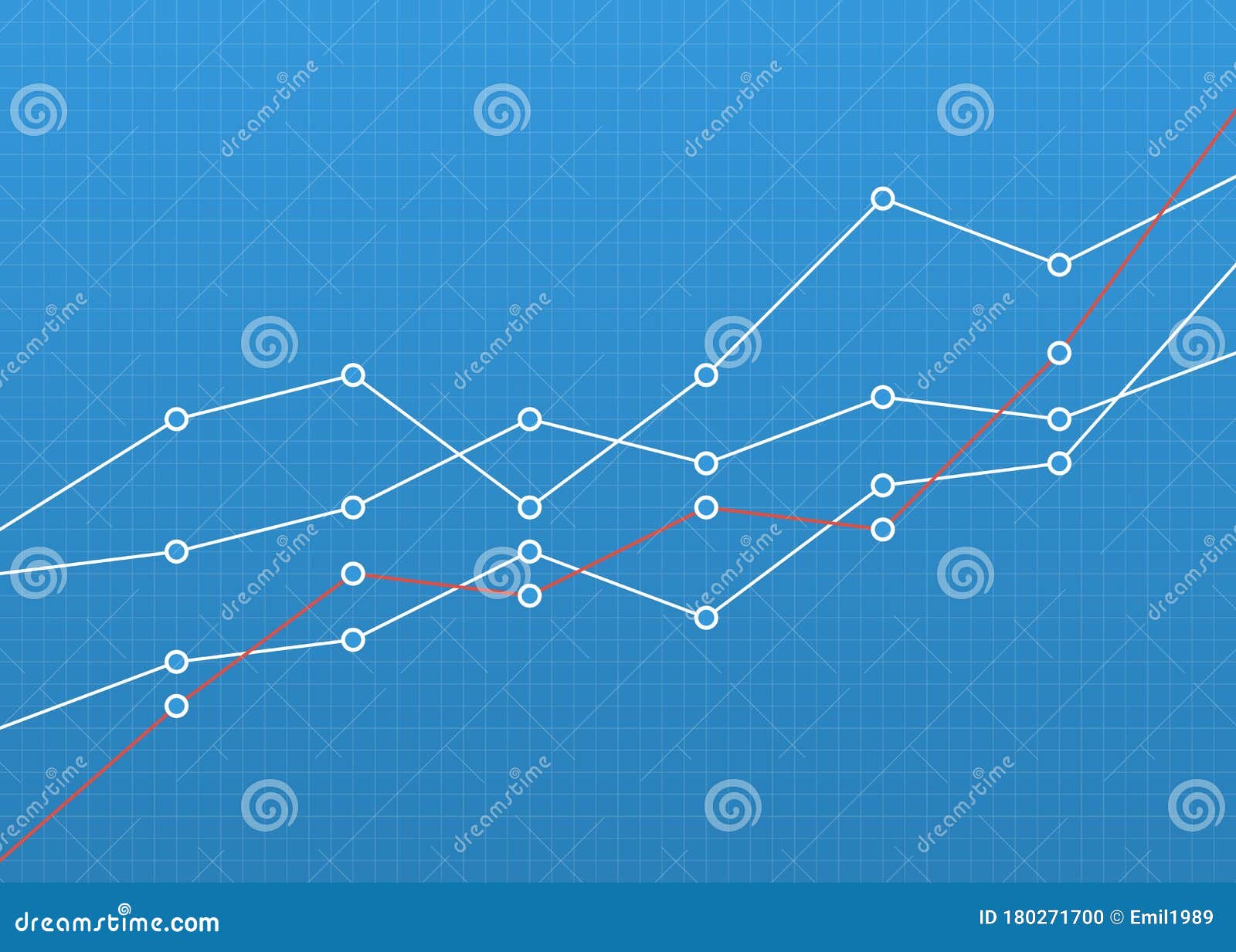 Financial Chart Graph. Business Concept Stock Illustration ...