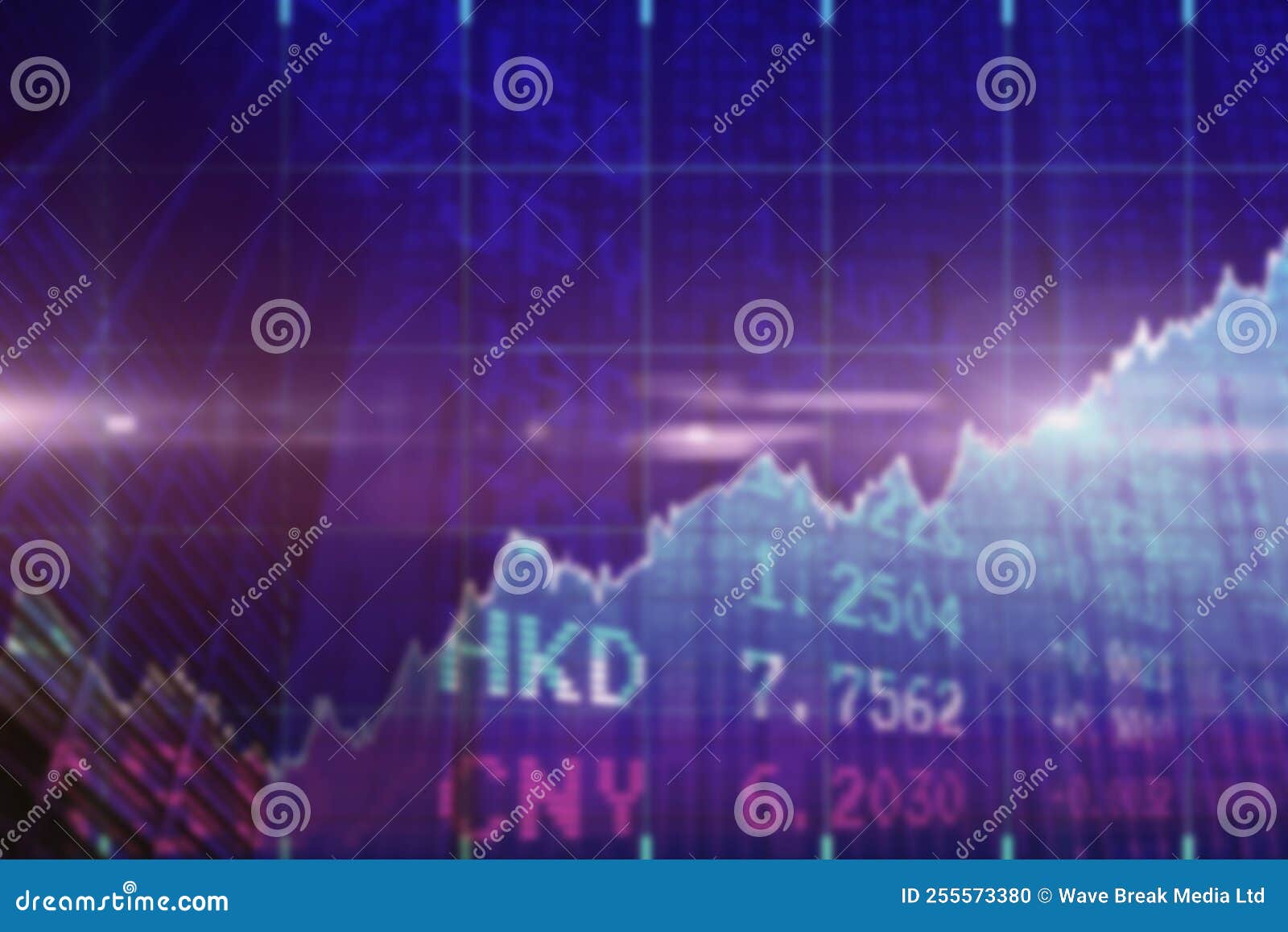 Financial Chart Showing Progress Stock Illustration - Illustration of ...