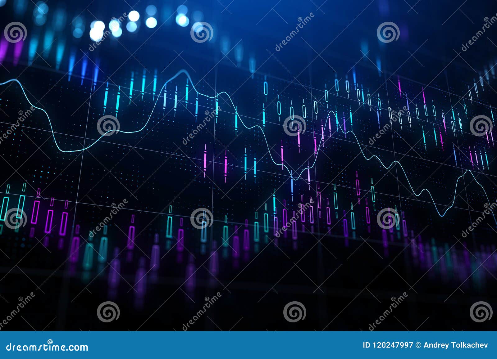 Abstract forex graphs stock illustration. Illustration of internet ...