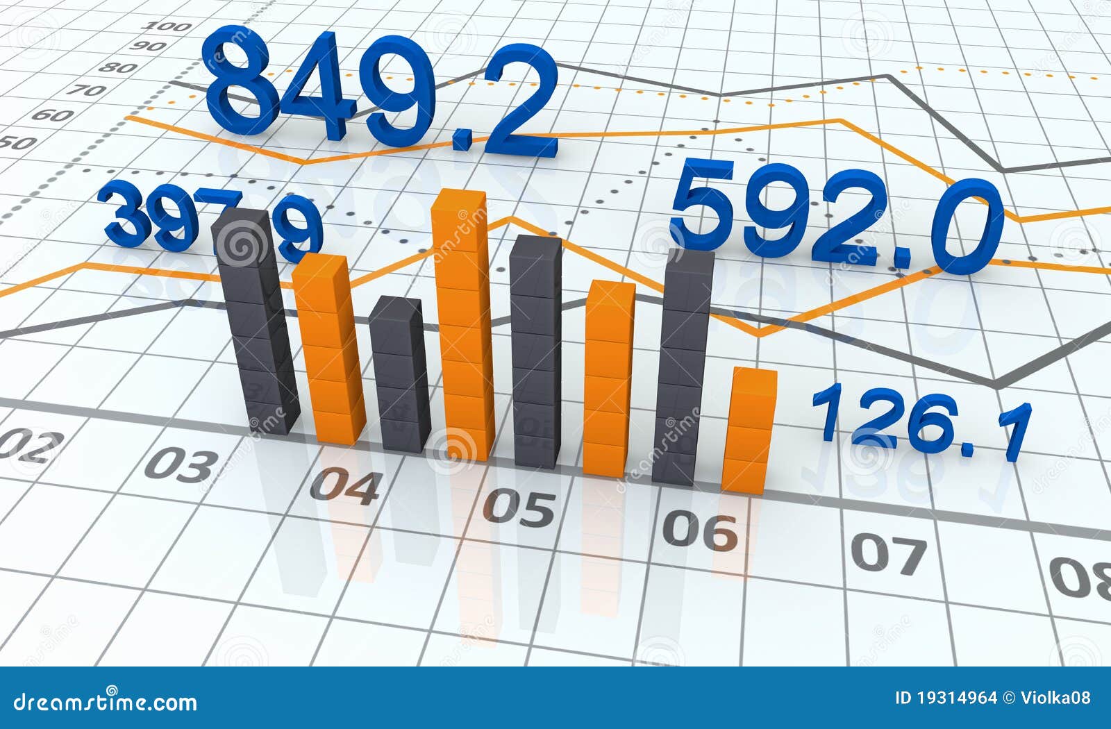 Financial charts stock illustration. Illustration of economy - 19314964