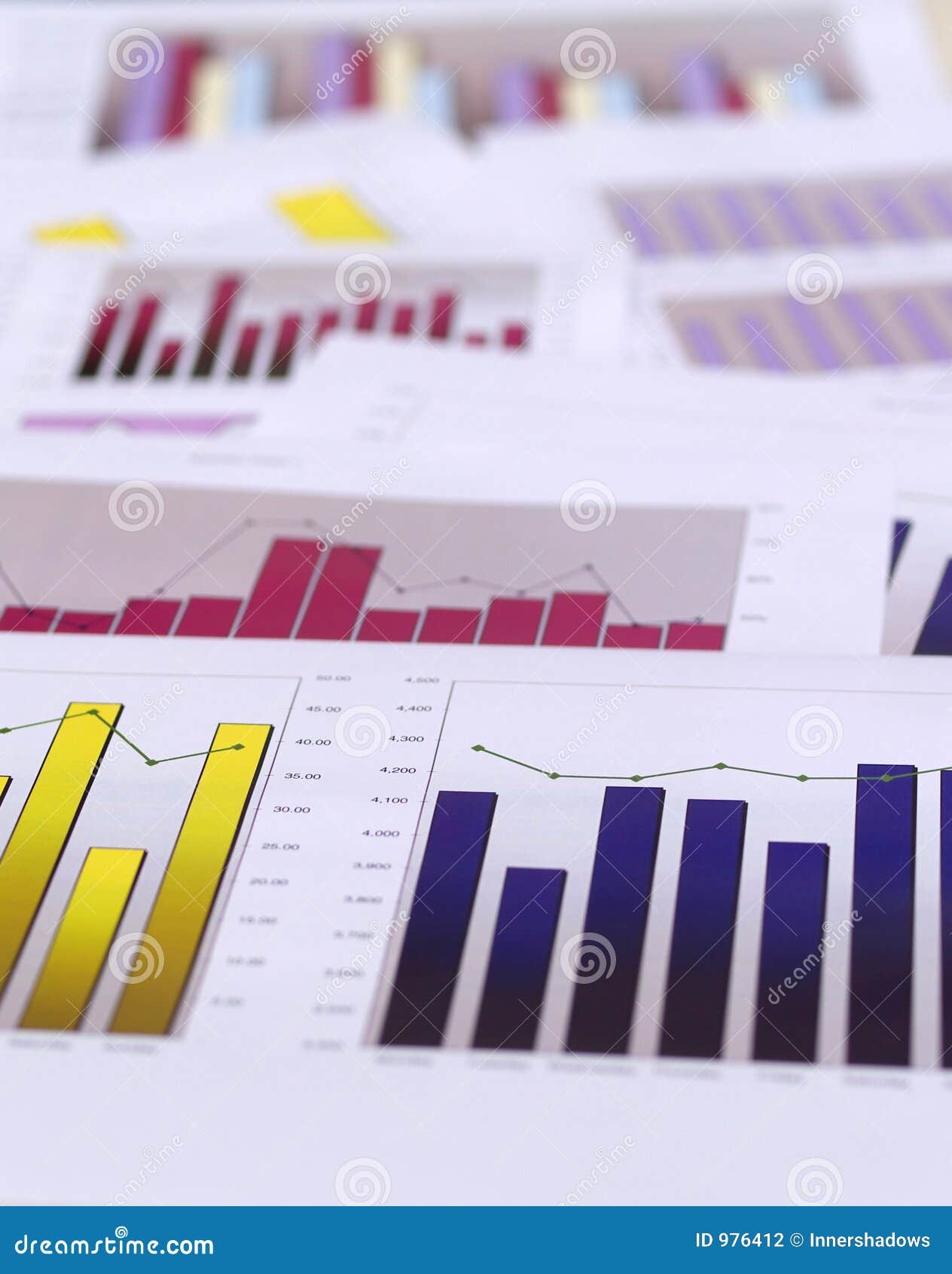 Financial charts stock photo. Image of accounting, future - 976412