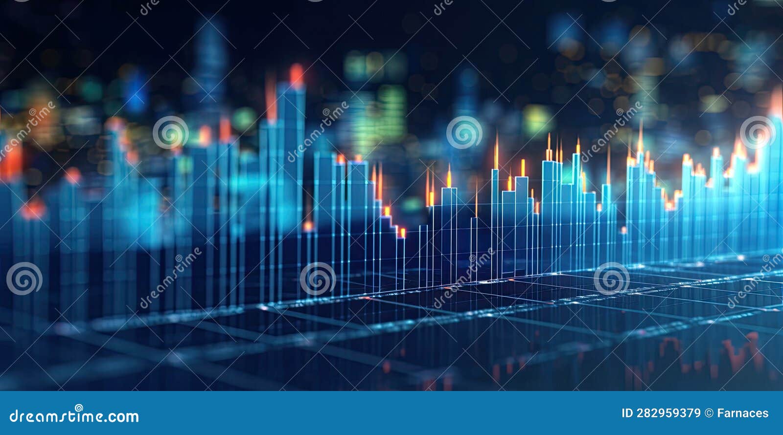 Financial charts stock illustration. Illustration of economic - 282959379