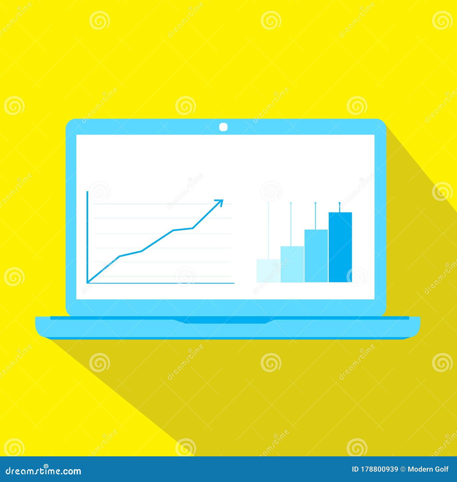 Financial Charts and Graph.business,Vector Illustration. Stock Vector ...