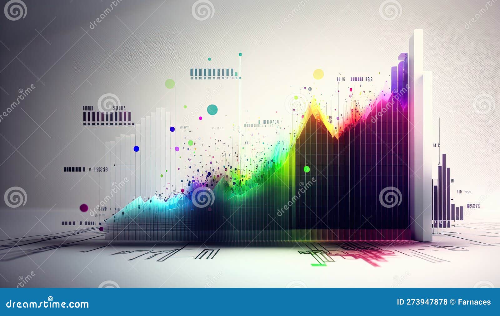 Financial Charts Illustration Stock Illustration - Illustration of ...