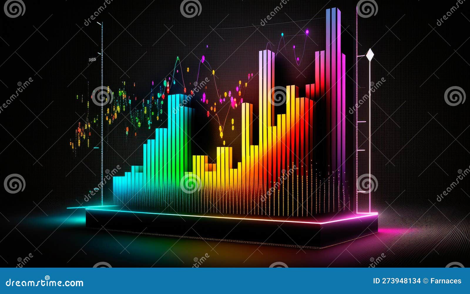 Financial Charts Illustration Stock Illustration - Illustration of ...