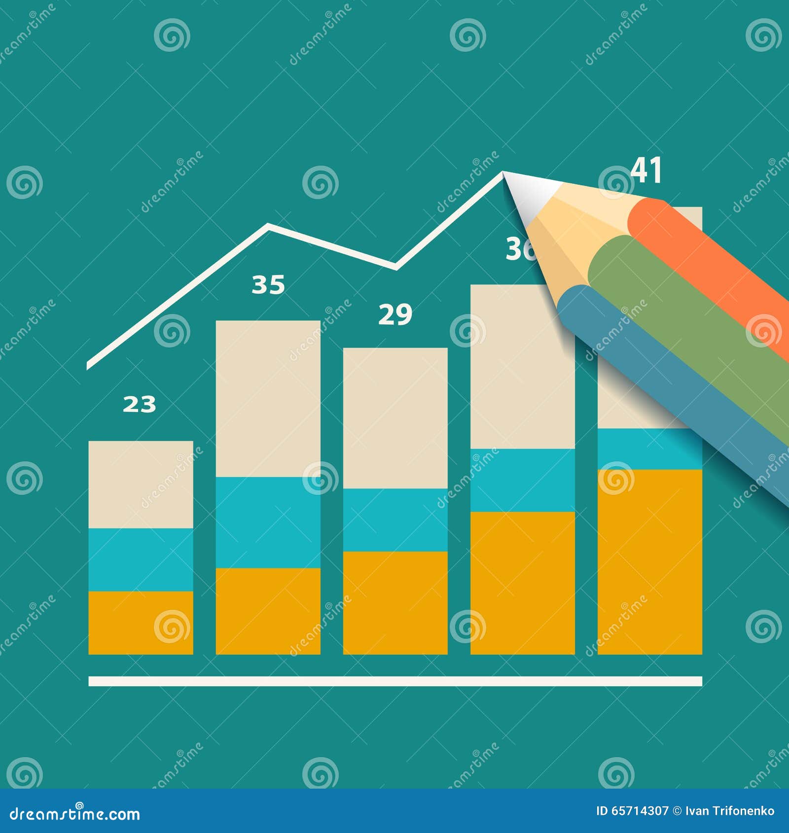Financial Charts. Stock Illustration. Stock Vector - Illustration of ...